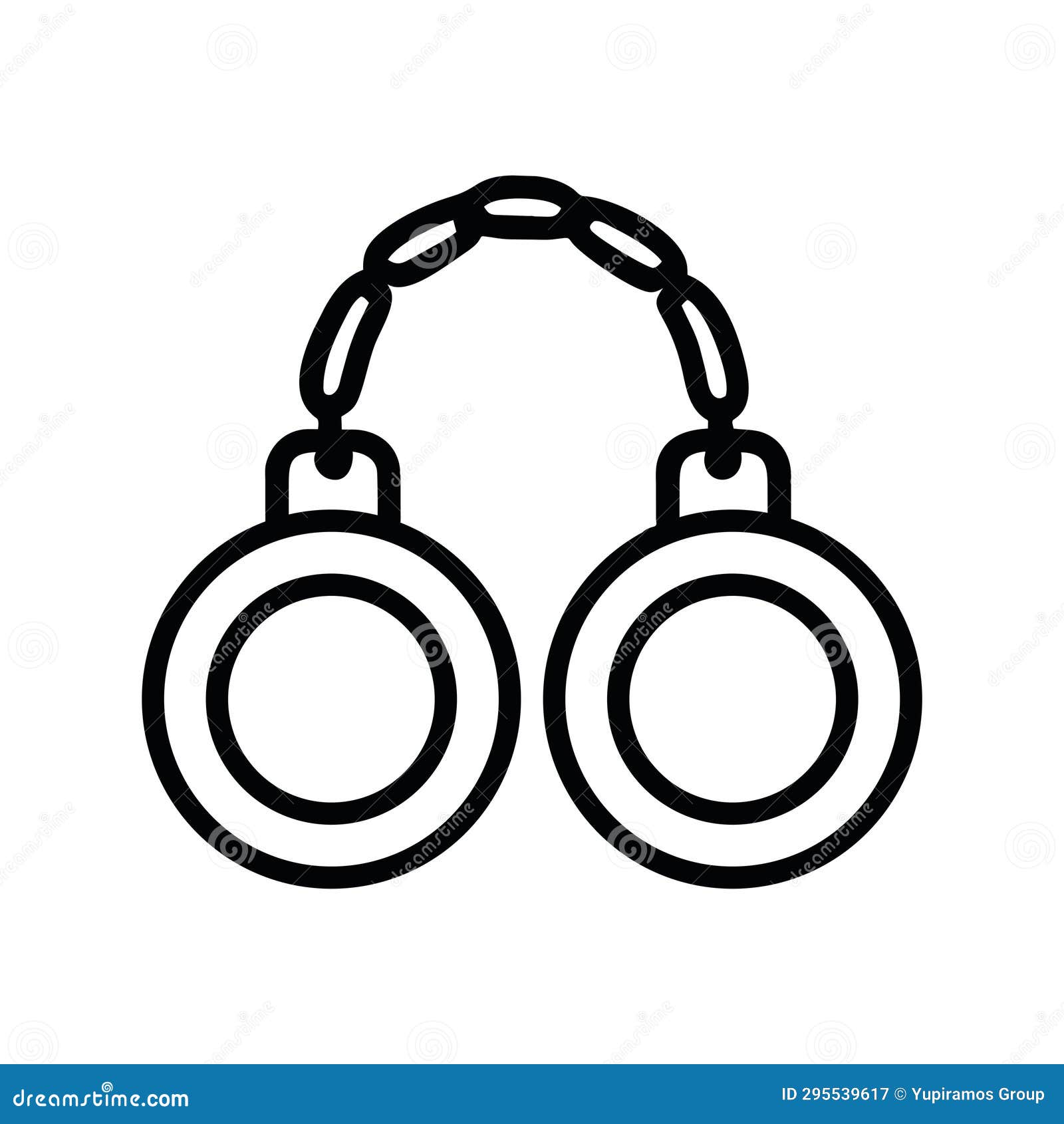 Handcuff Icon Vector Illustration | CartoonDealer.com #202434368