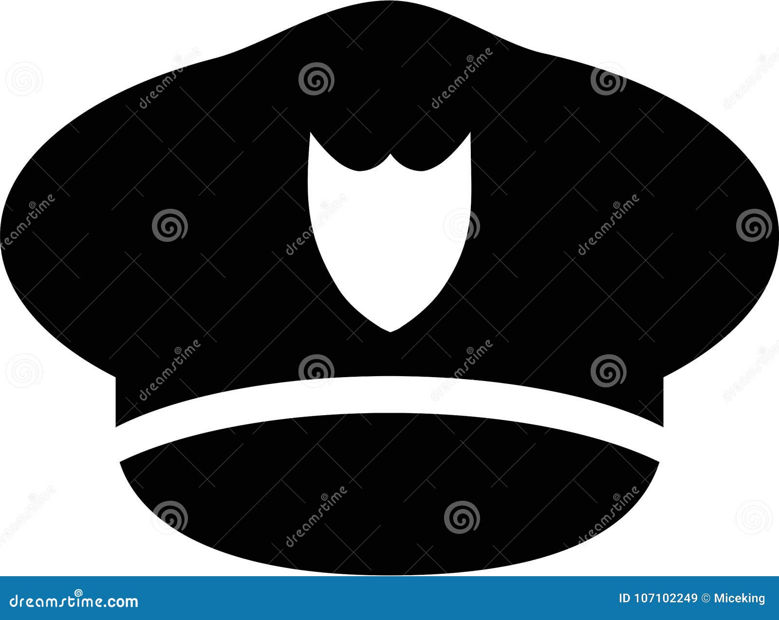 Police Hat vector stock vector. Illustration of criminal - 107102249