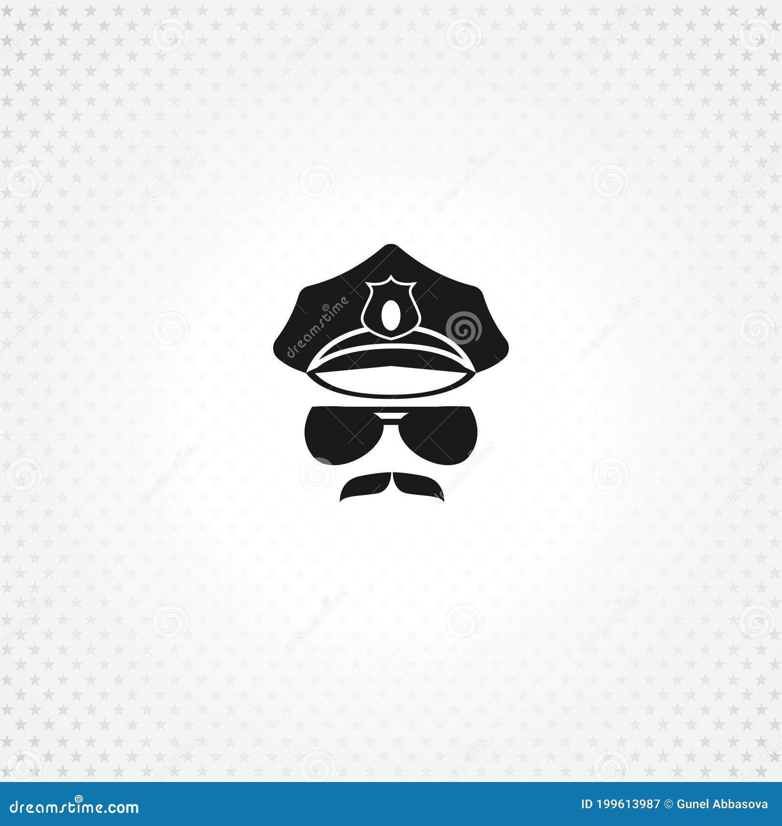 Police Head Recursion Collage Of Police Head Items Stock Image ...