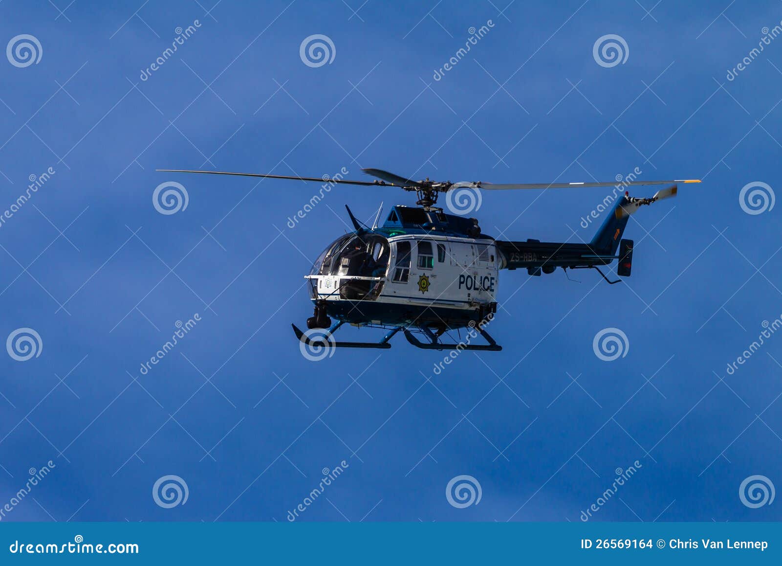 Police Helicopter Blue Sky editorial stock image. Image of helicopter ...