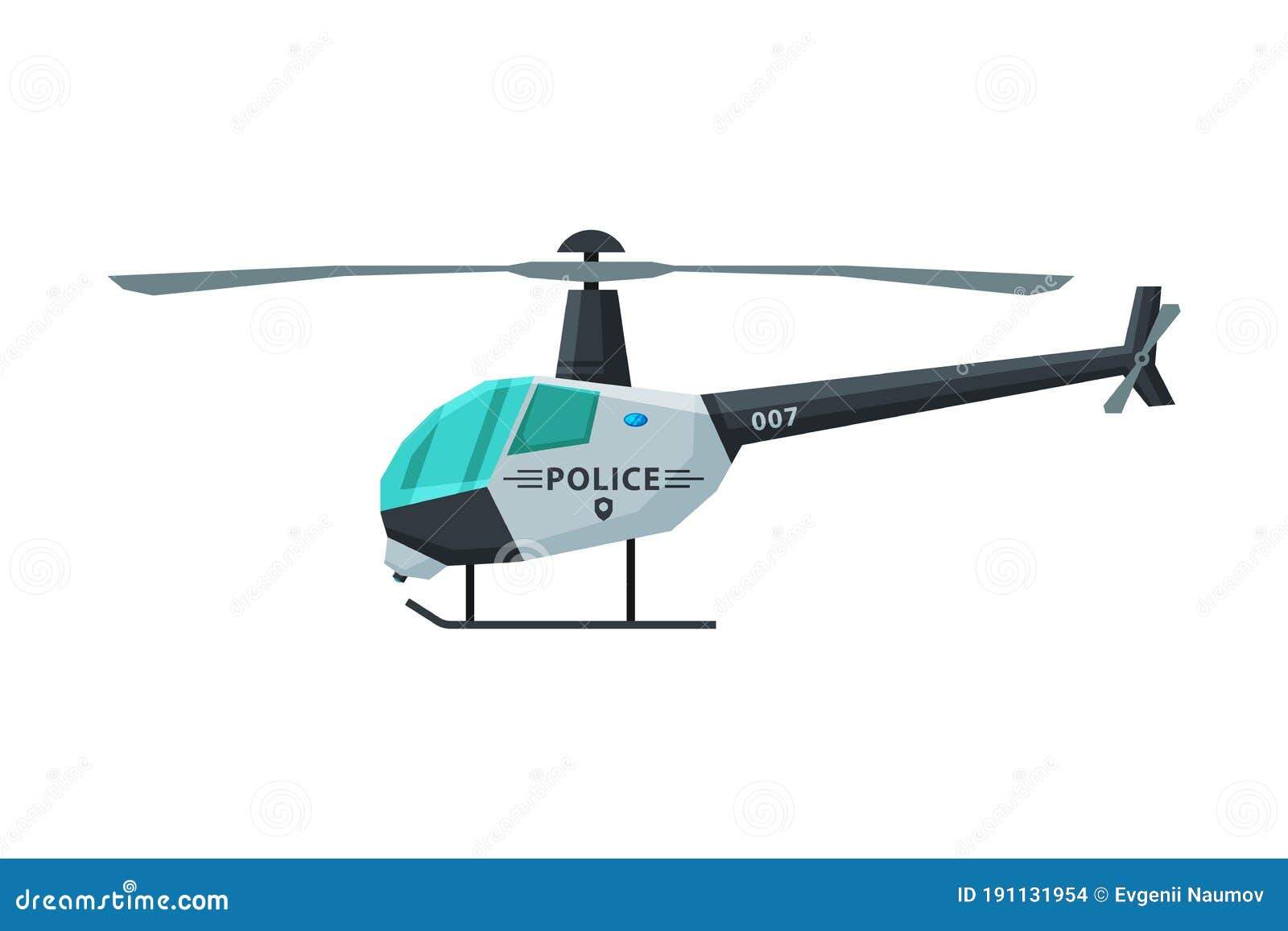 Police Helicopter Icon Cartoon Vector | CartoonDealer.com #150308593