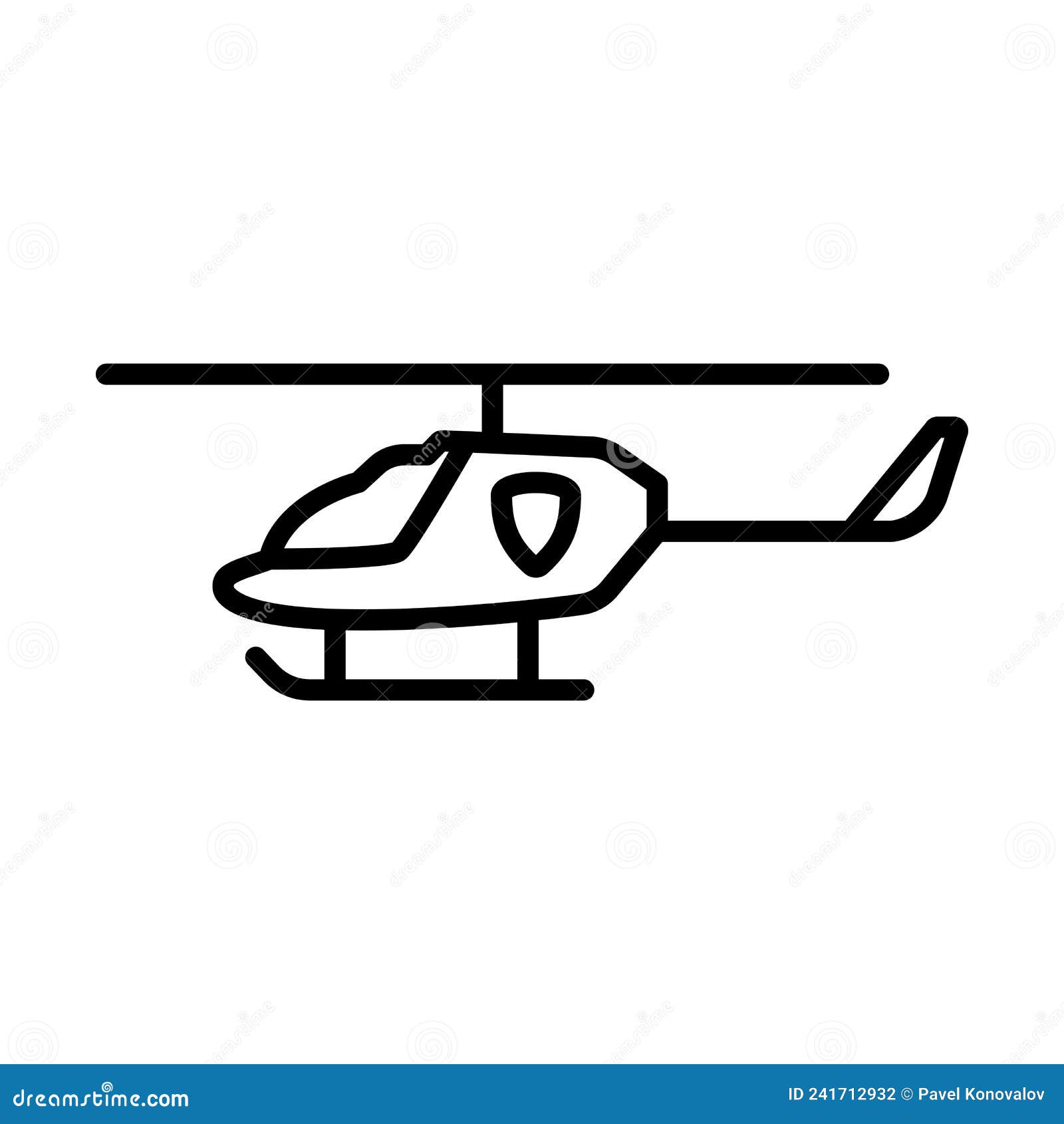 Police Helicopter Icon stock vector. Illustration of site - 241712932