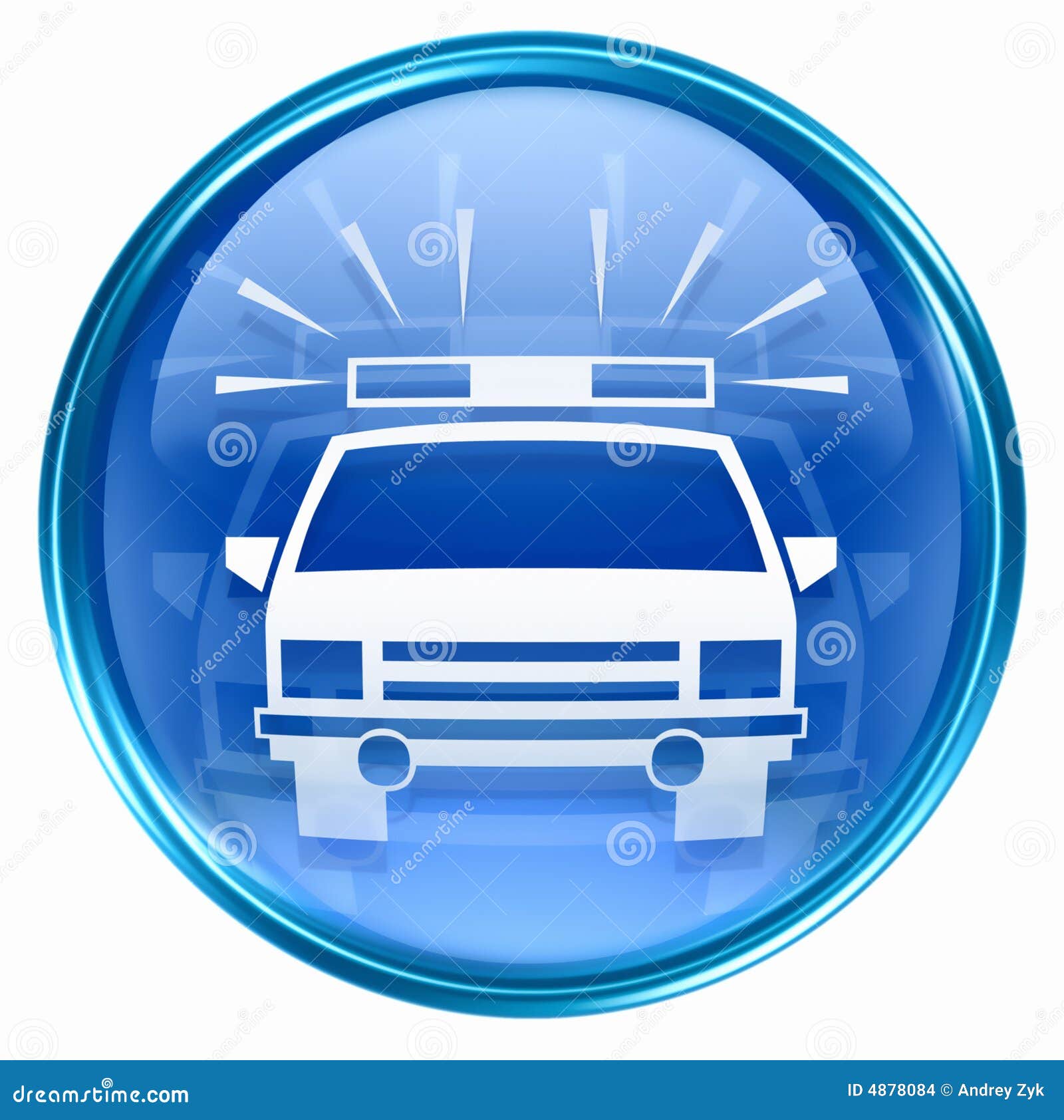 Police icon blue stock illustration. Illustration of police - 4878084