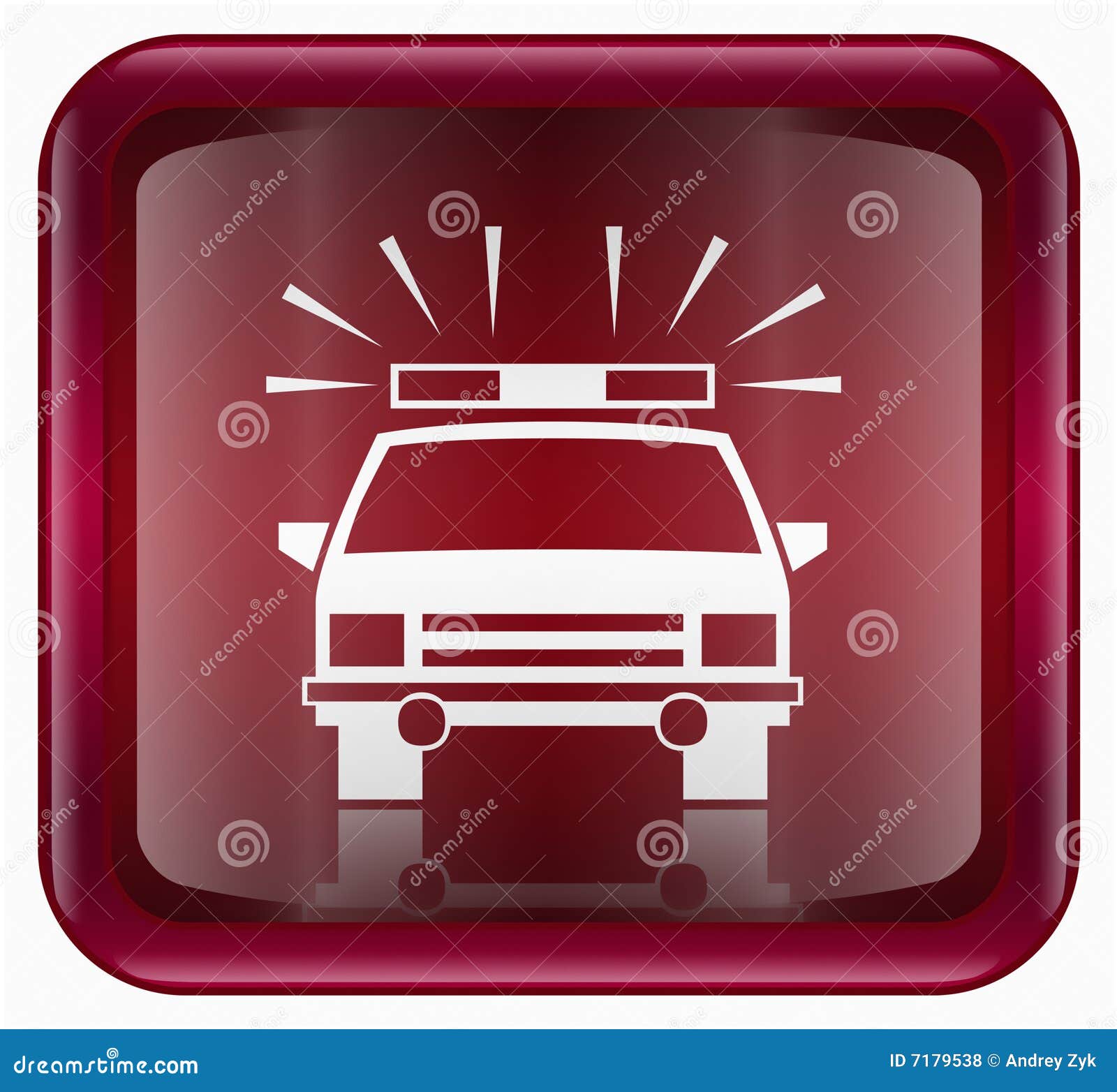 Police icon red stock vector. Illustration of justice - 7179538