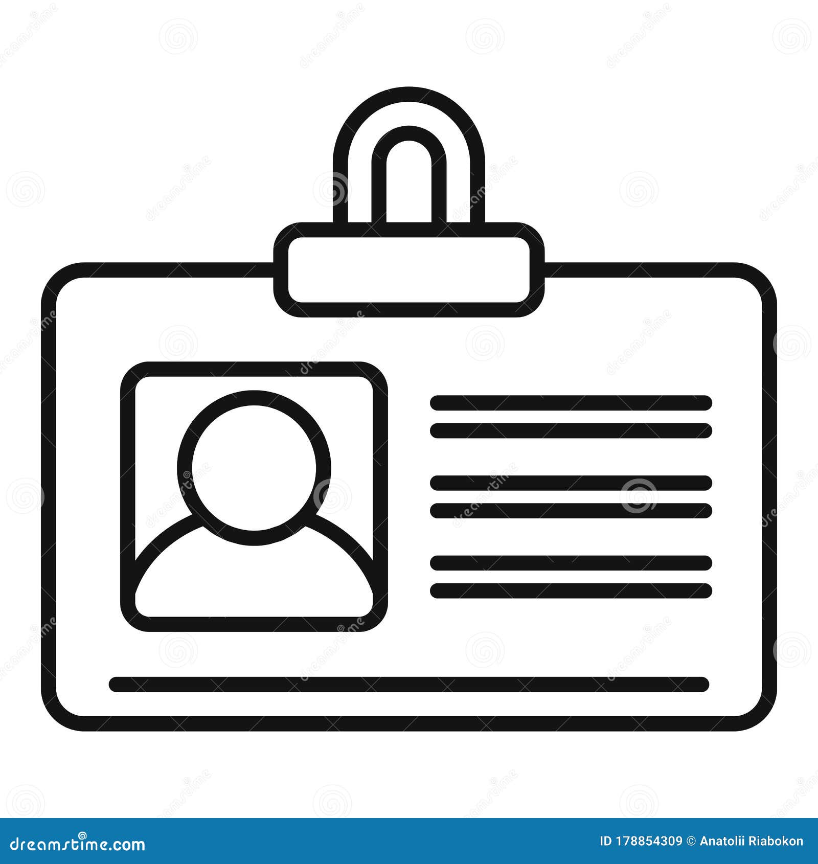 Police ID Card Cartoon Vector | CartoonDealer.com #43188365