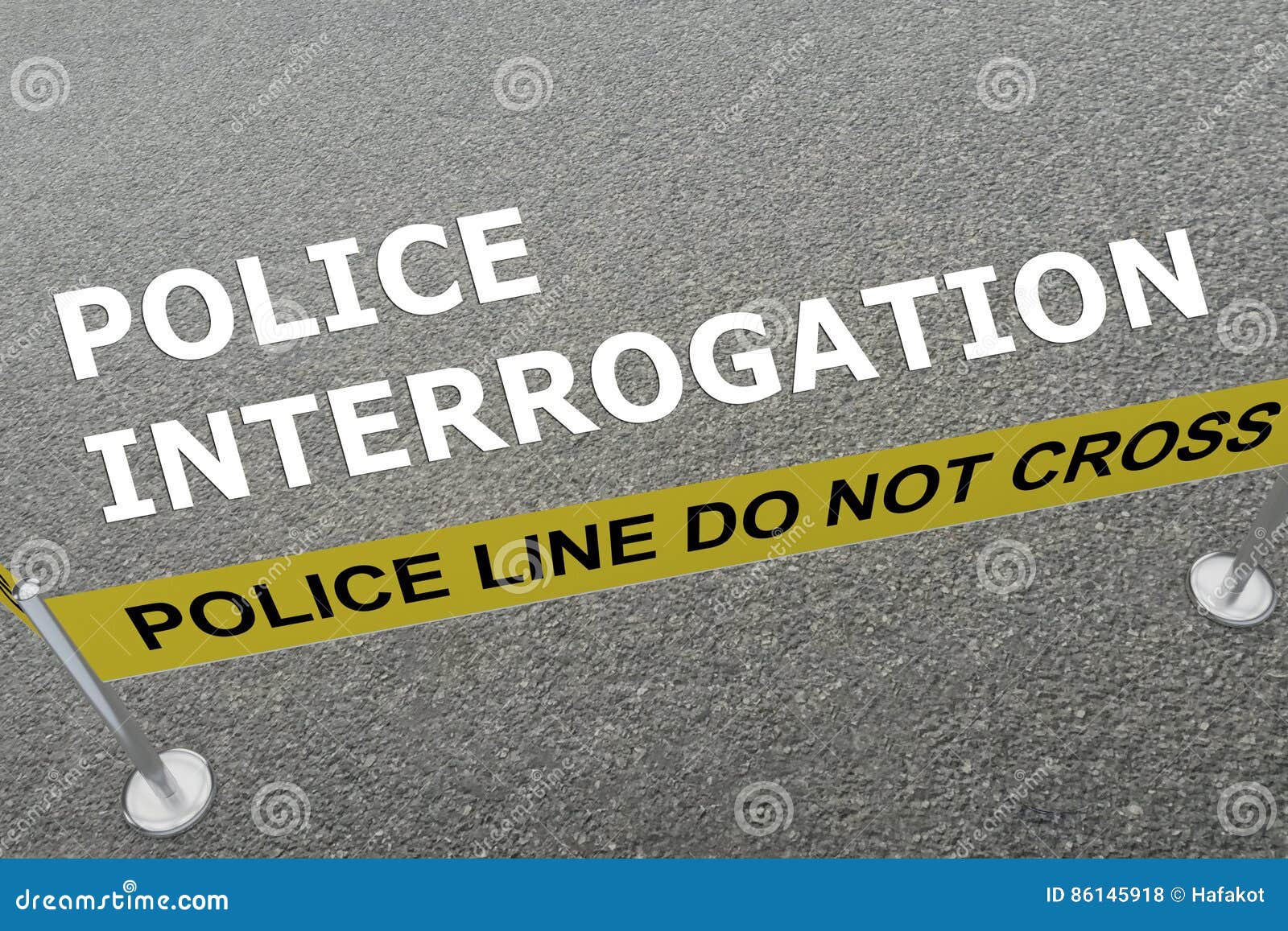 Police Interrogation Concept Stock Illustration - Illustration of ...