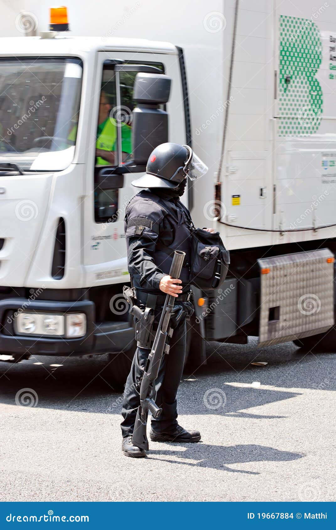Police Intervention, Barcelona, Spain Editorial Stock Image - Image of ...