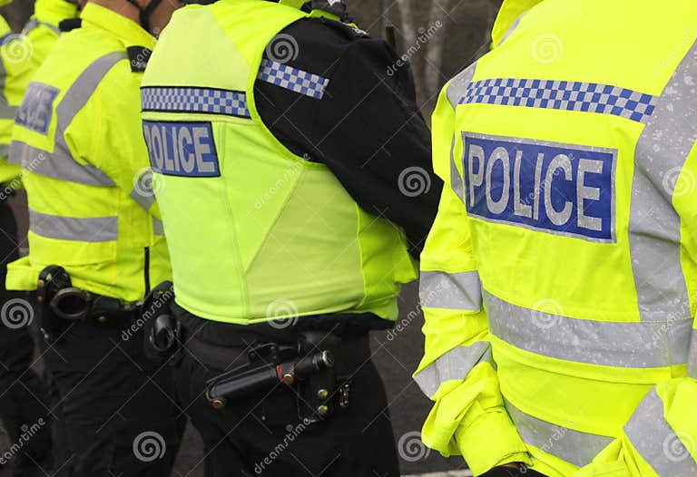 Police line editorial stock image. Image of officer, manacles - 24518699