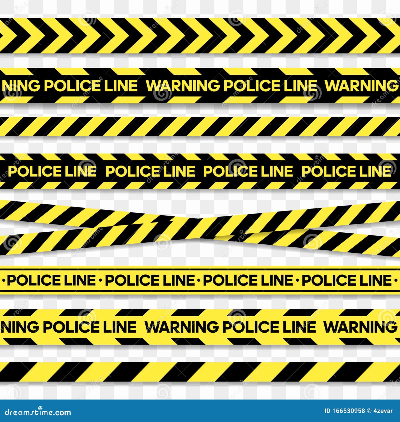 Police Line and Danger Tape. Caution Tape Stock Vector - Illustration ...
