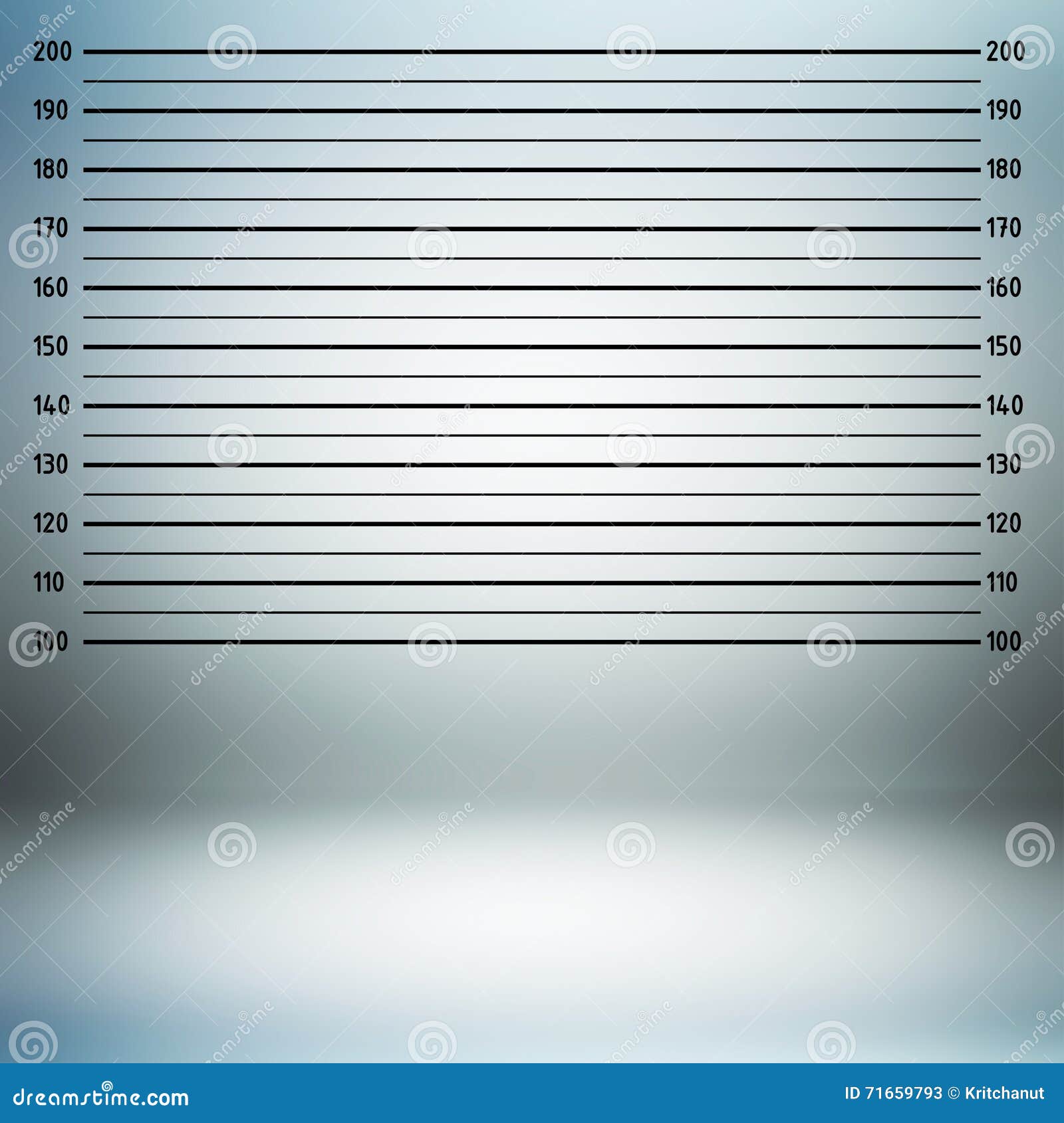 Police Mugshot With Inches Height Chart. Frame For Photo Of Arrested ...