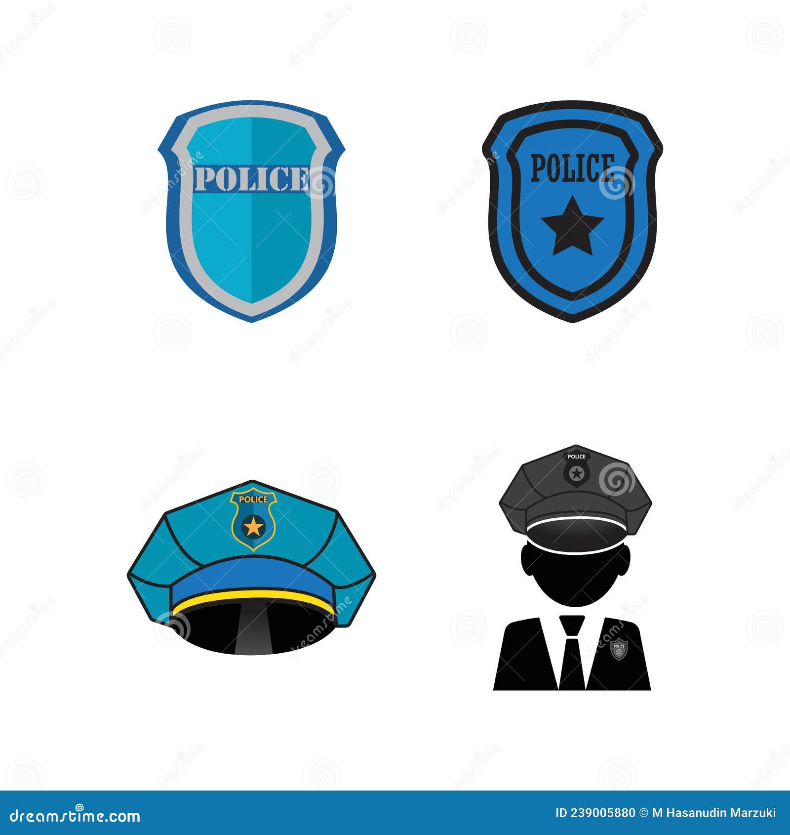 Police logo vector stock vector. Illustration of design - 239005880