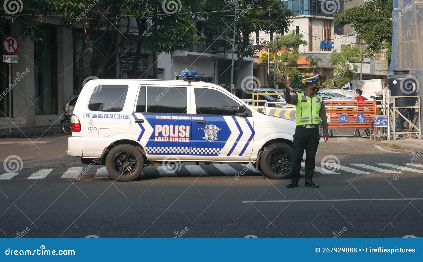 Police Man DIrecting the Traffic Editorial Stock Photo - Image of ...