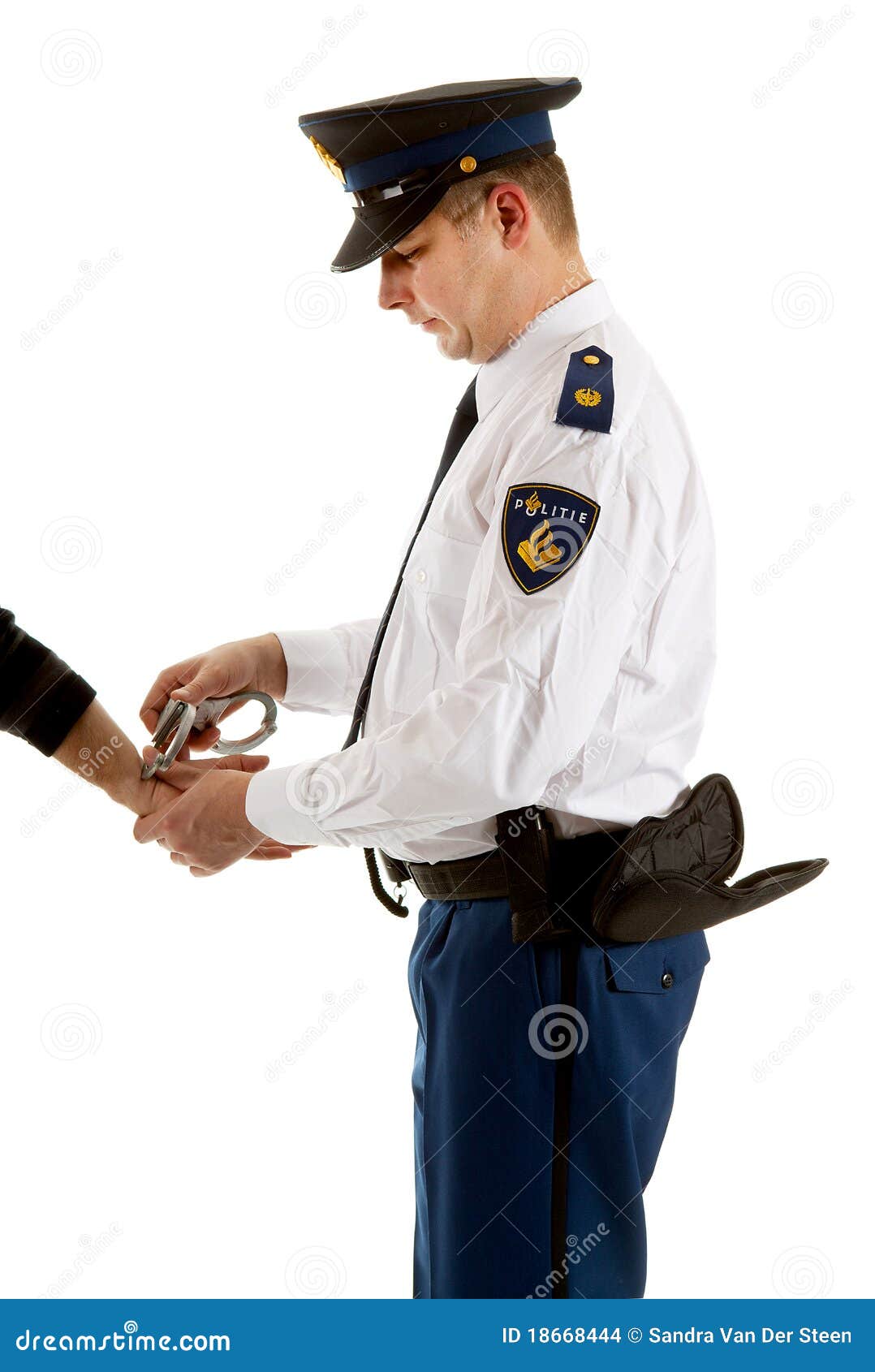 Police Man is Making a Arrest Stock Photo - Image of policeman, thief ...