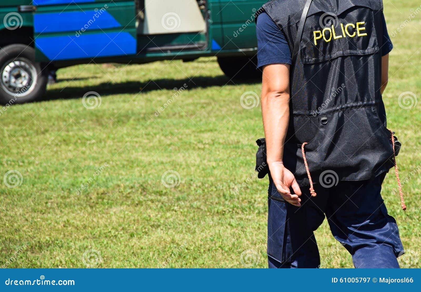 Police man and police car stock image. Image of vehicle - 61005797