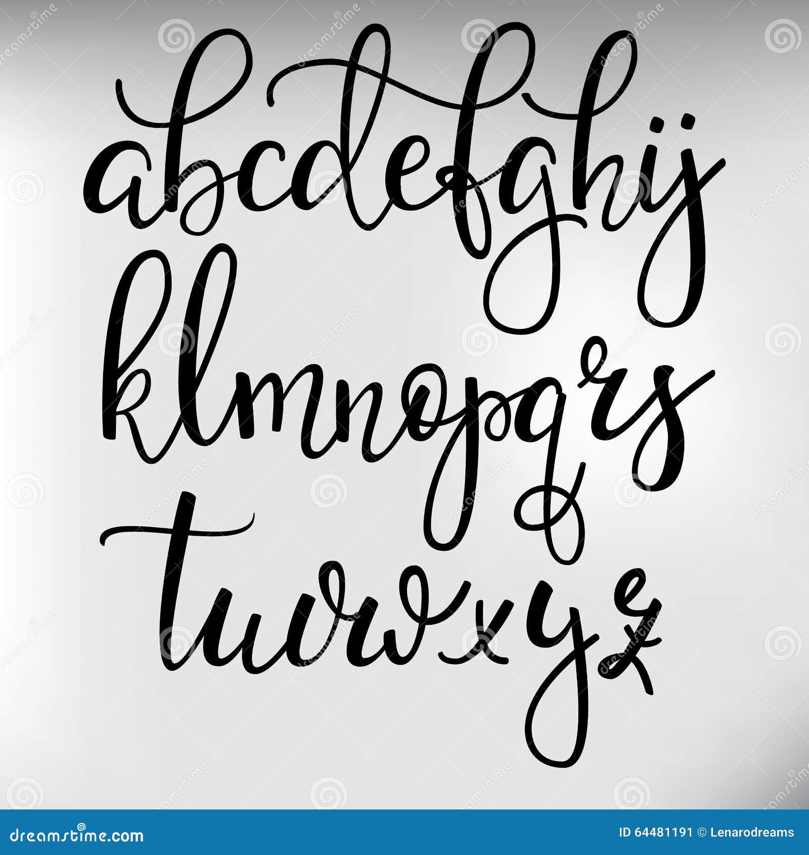 Police De Caractères Cursive