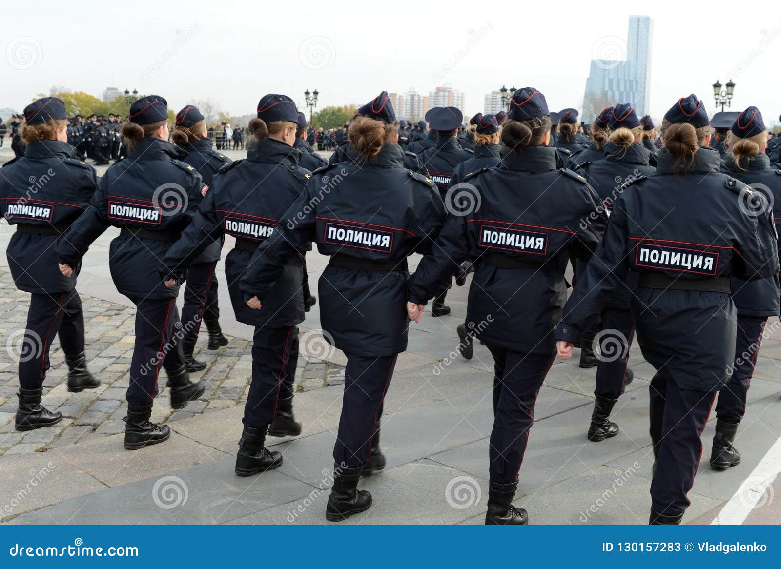 Police Marching in the Parade Editorial Stock Photo - Image of uniform ...