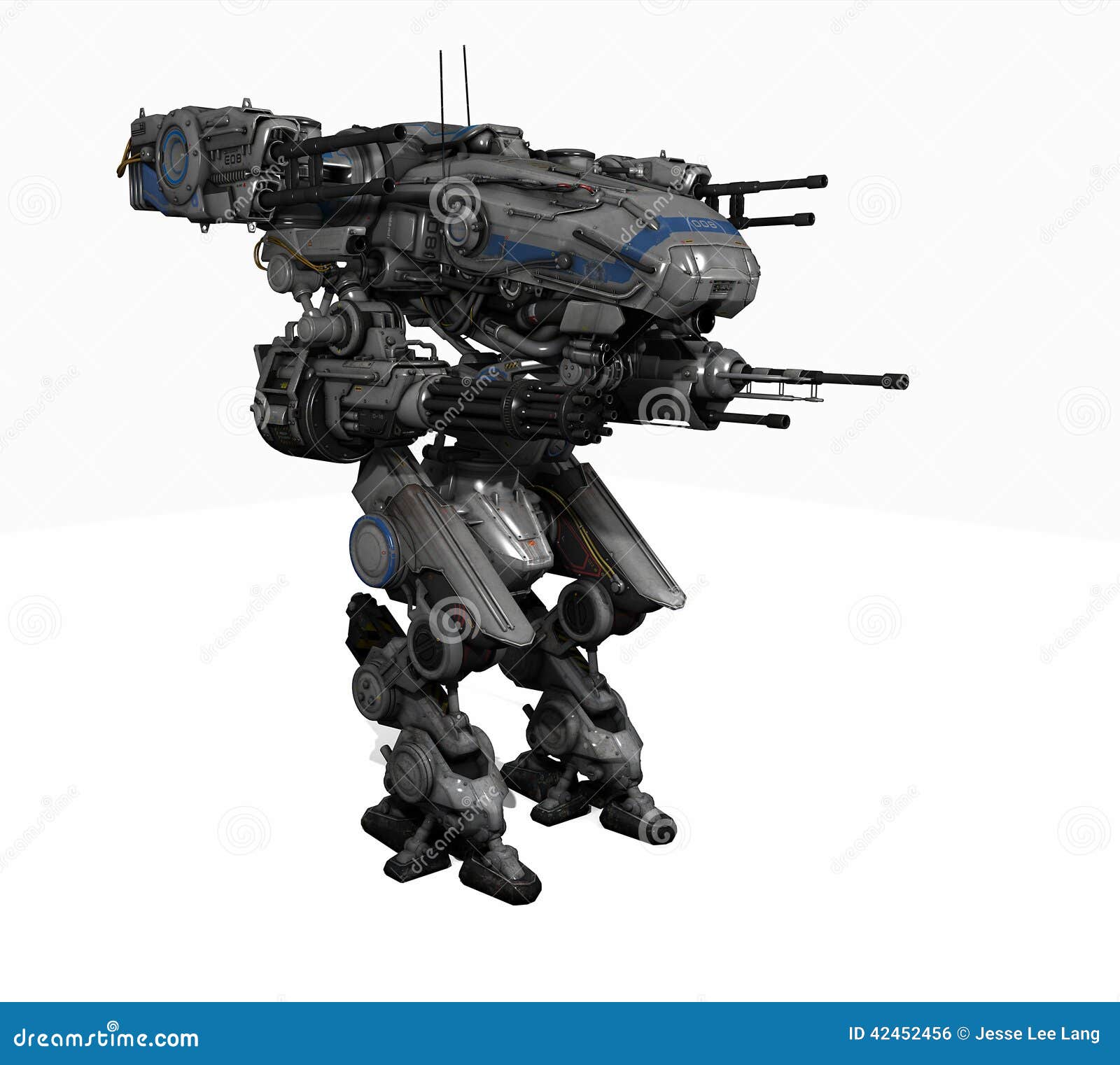 Police Mech Stock Image | CartoonDealer.com #42452461