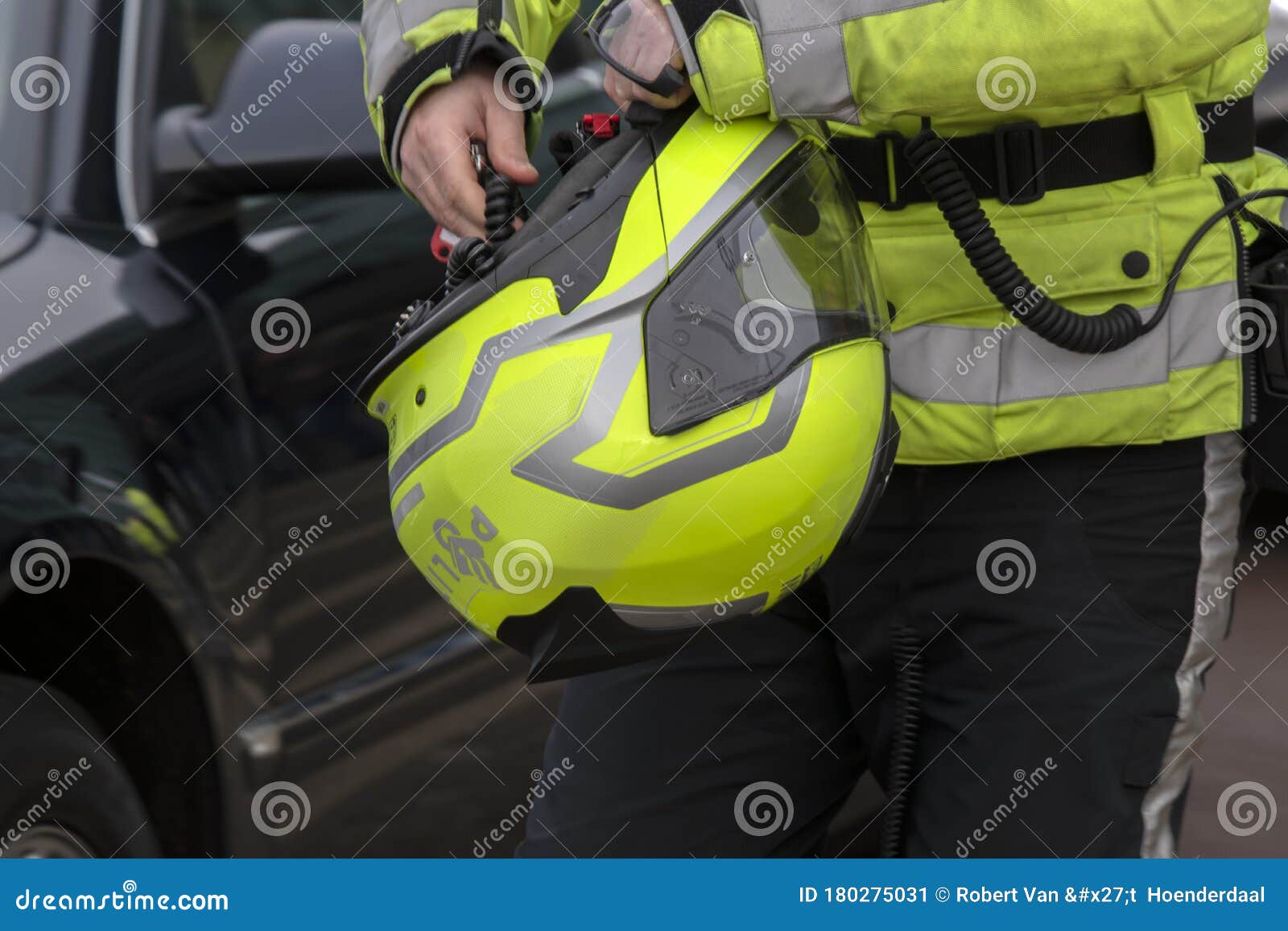 Police Motor Helmet at Amsterdam the Netherlands Editorial Photo ...