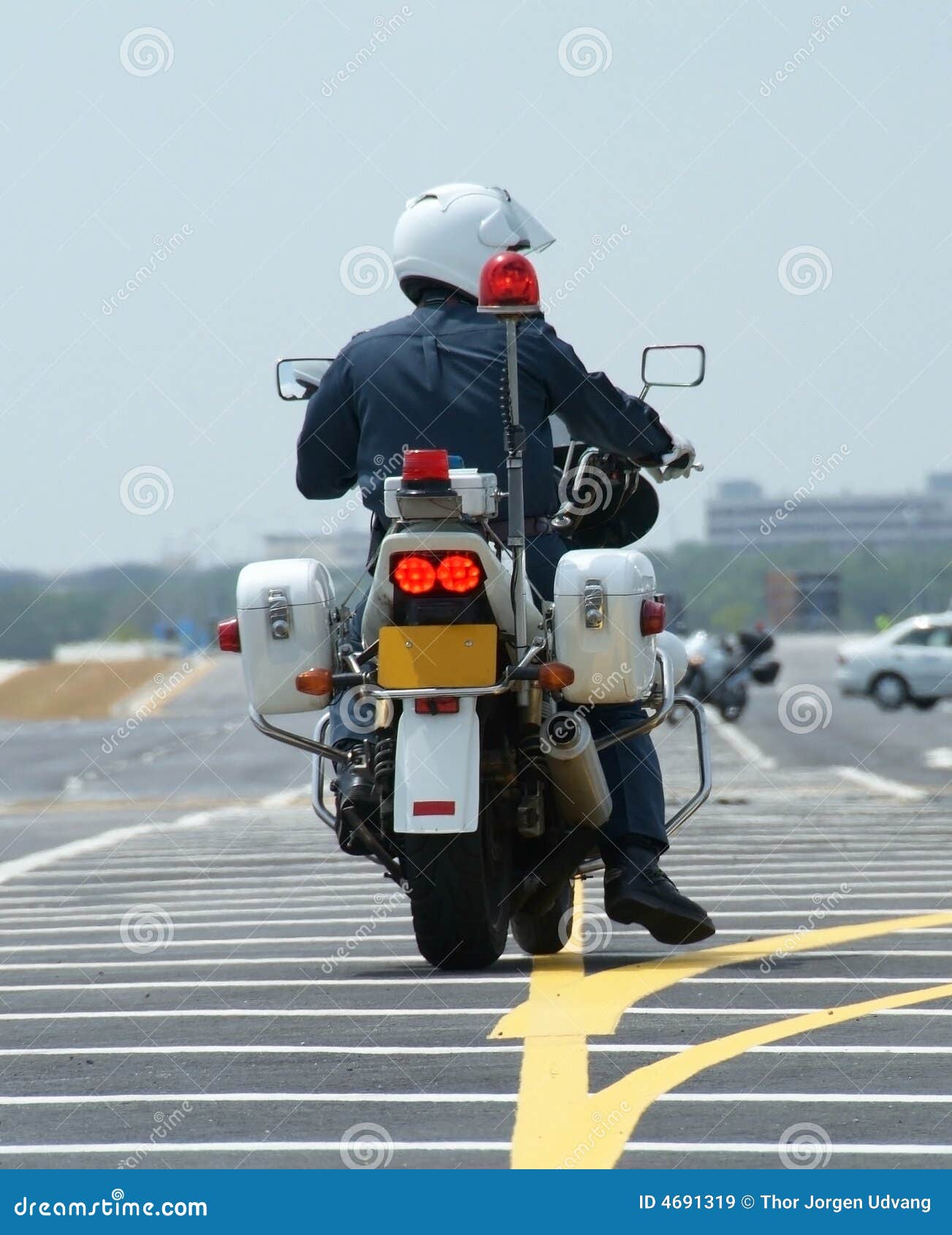 Police motorcycle stock image. Image of light, white, security - 4691319