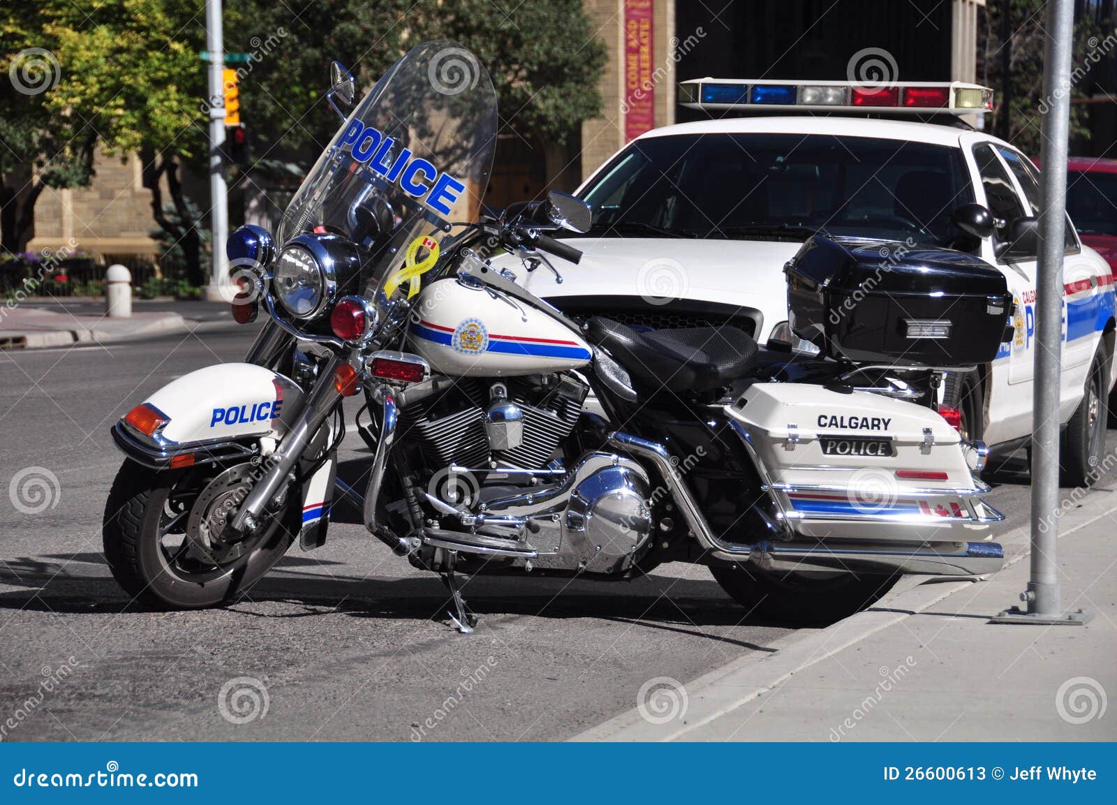Police Motorcycle And Cruiser Editorial Stock Photo - Image: 26600613