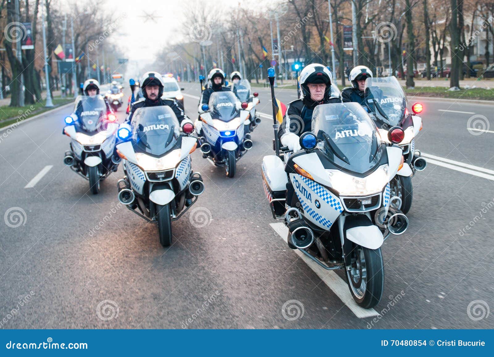 Police motorcycle squad editorial stock image. Image of participating ...