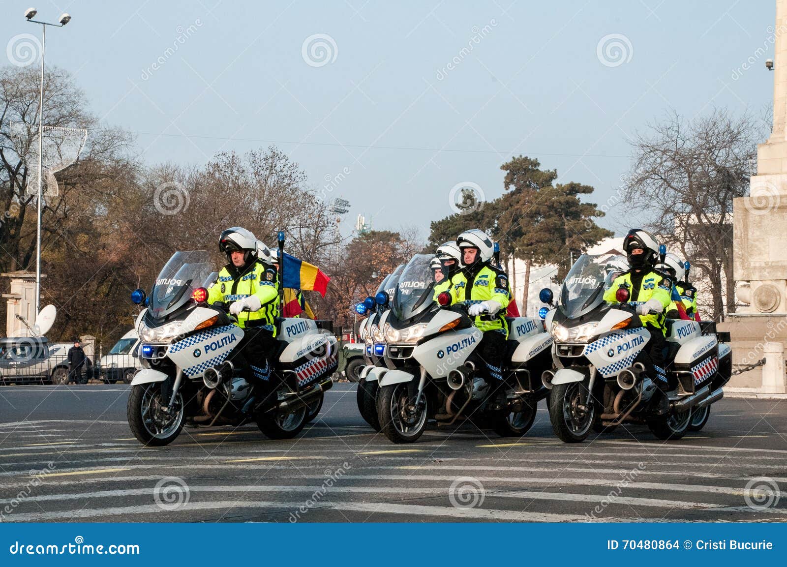 Police motorcycle squad editorial stock image. Image of security - 70480864