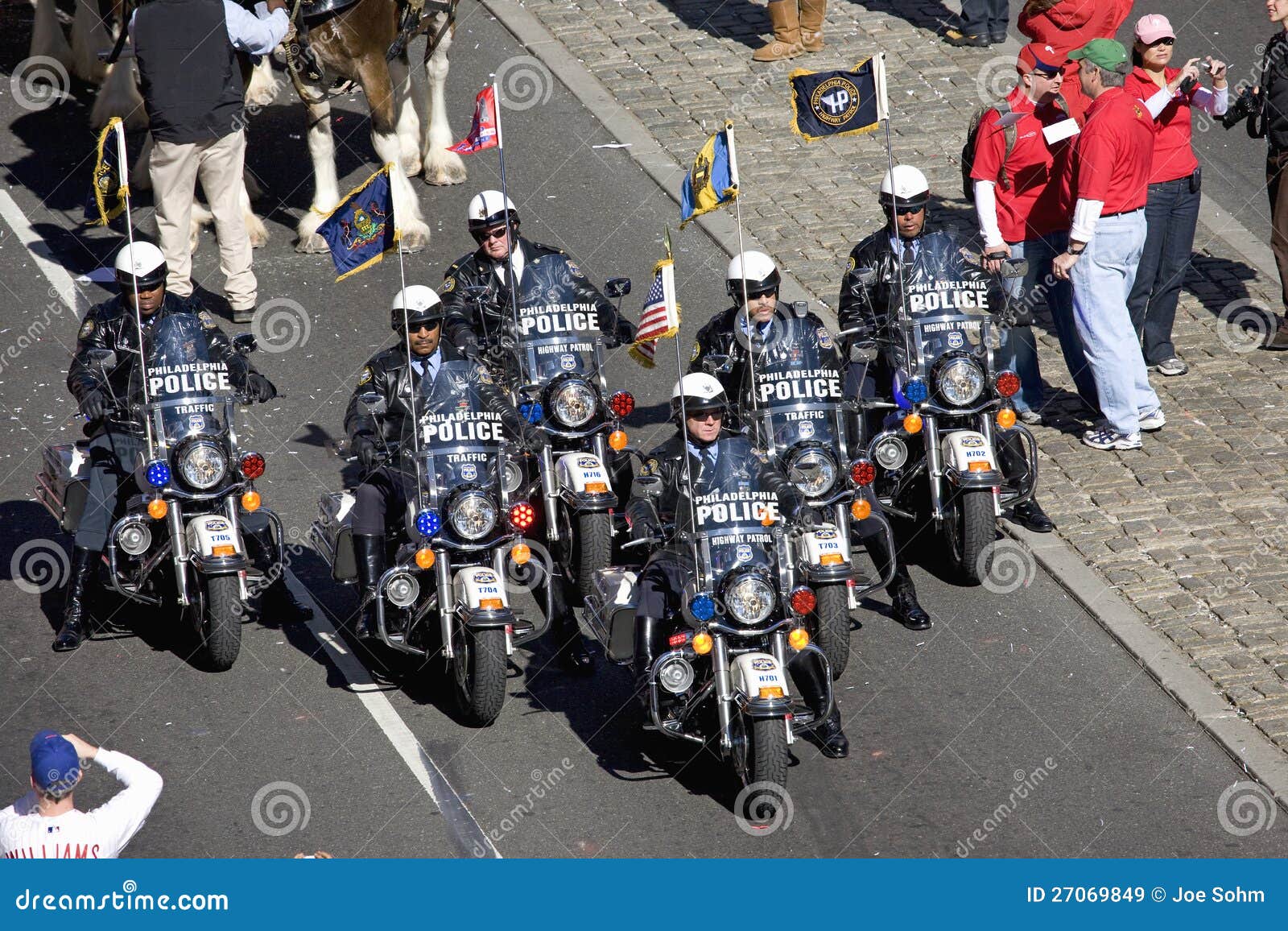 Police on motorcycles editorial stock image. Image of phillies - 27069849