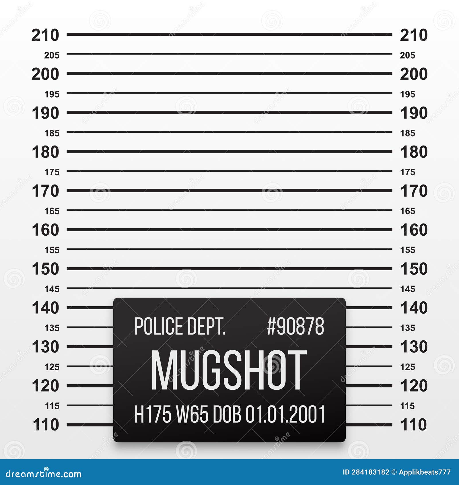 Police Mug Shot Vector Lineup Background Stock Vector - Illustration of ...