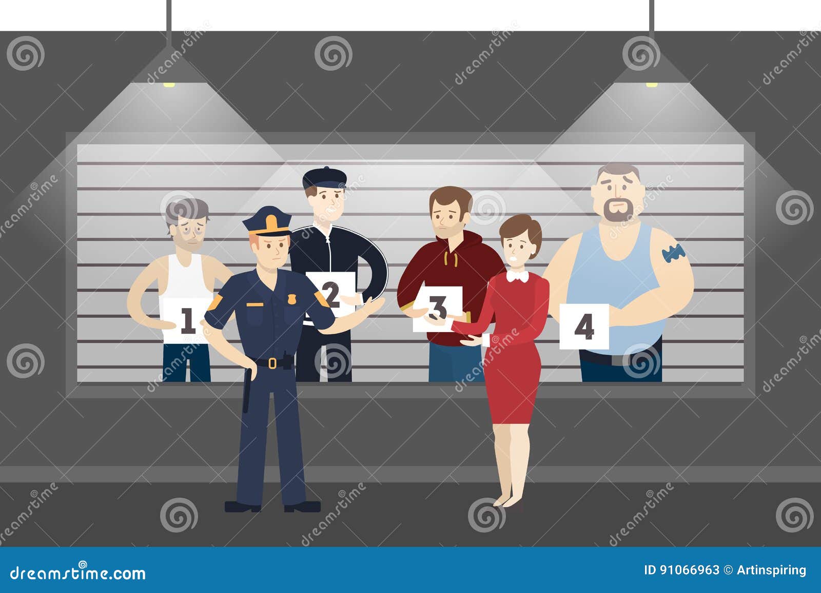 Police Office Room. Cartoon Vector | CartoonDealer.com #91066963