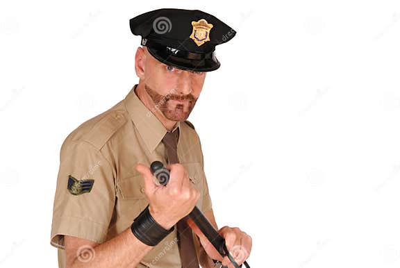Police officer stock photo. Image of protection, goatee - 3329896