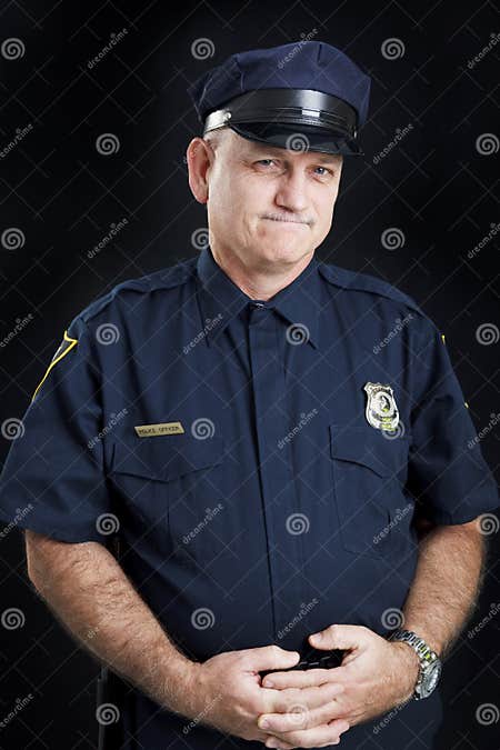 Police Officer - Frustration Stock Photo - Image of professional, badge ...