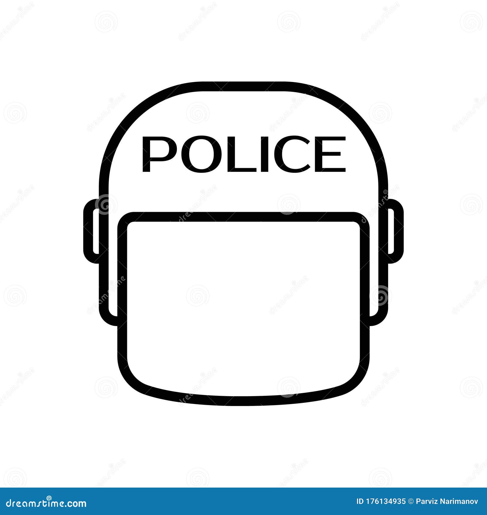 Police Officer in a Helmet. Vector Illustration Stock Illustration ...