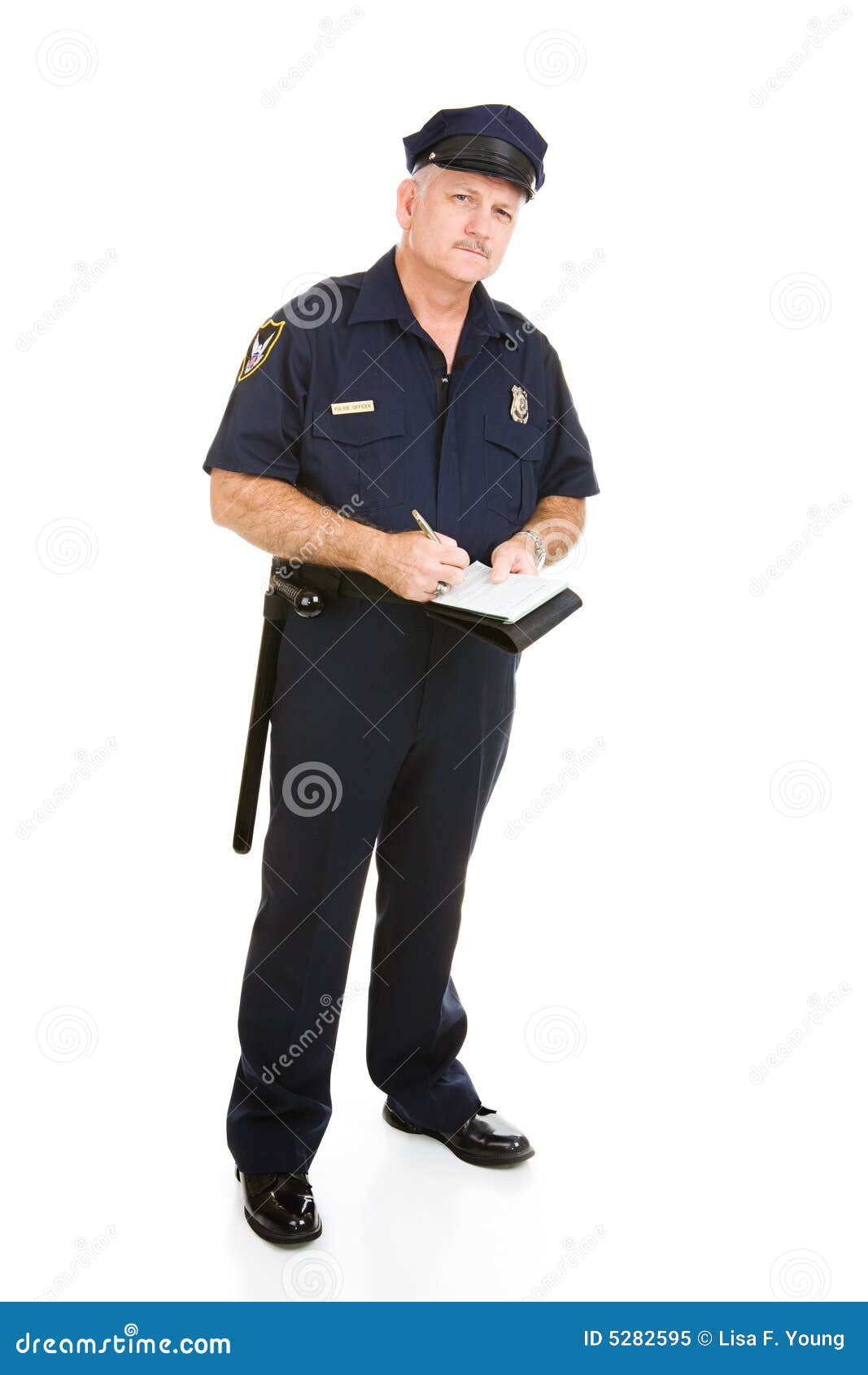 Police Officer on the Job stock image. Image of people - 5282595
