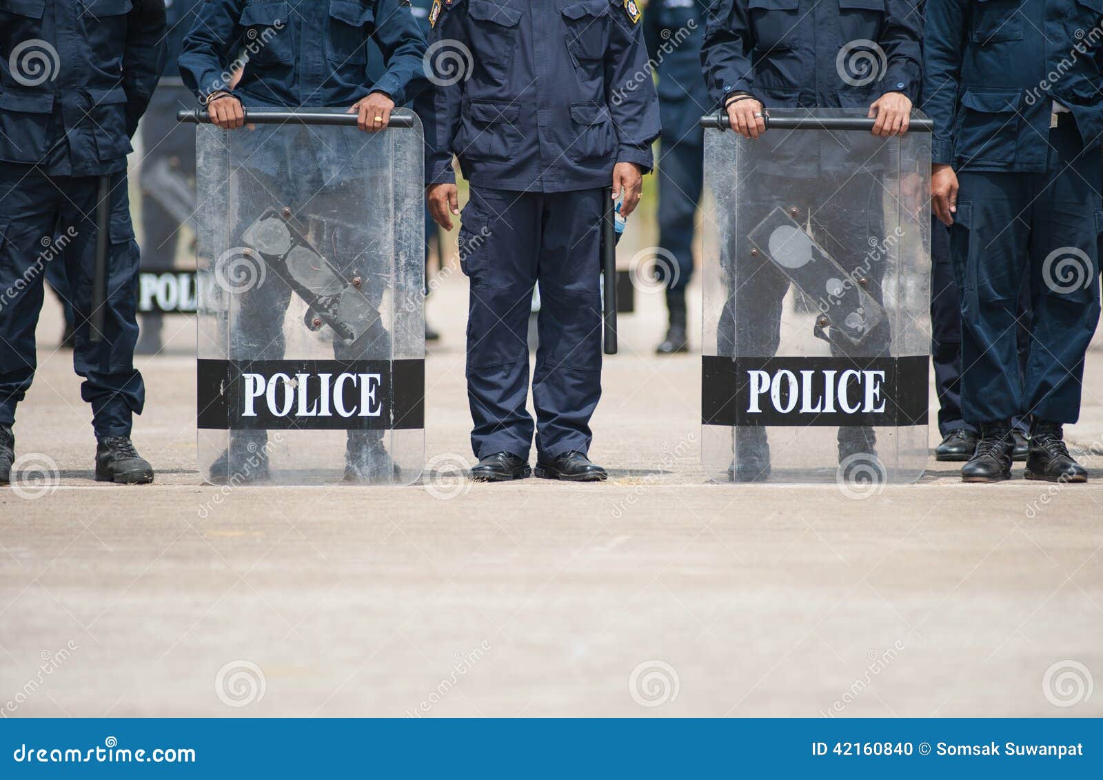 Police Officer in a Protective Stock Photo - Image of protest ...