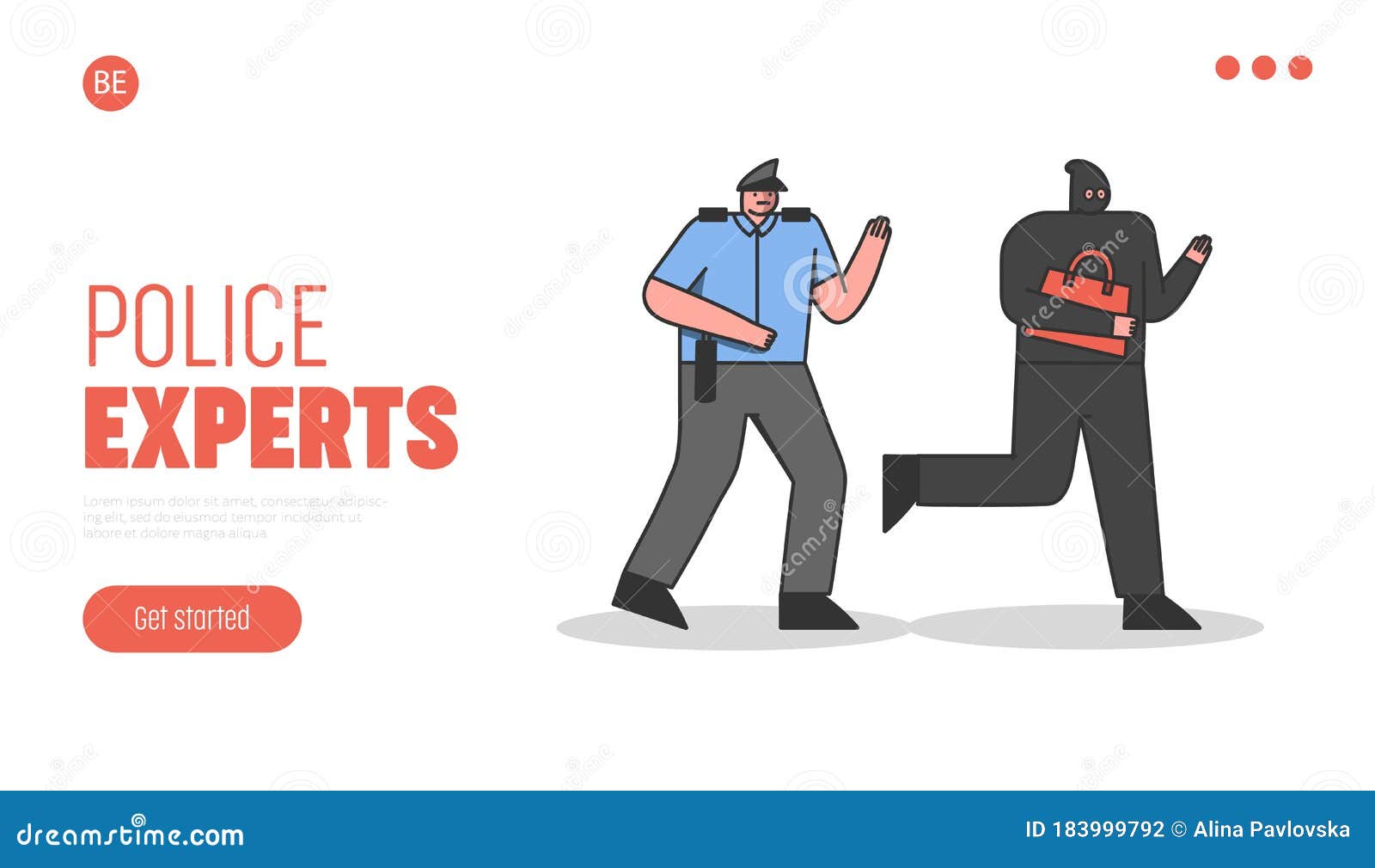 Police Officer Running after Burglar Thief with Stolen Handbag. Website ... Police Officer Running after Burglar Thief with Stolen Handbag. Website ...
