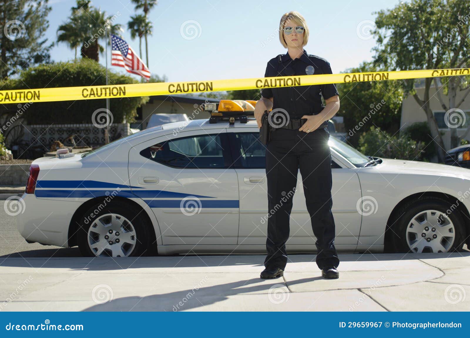 A Police Caution Line Area, Do Not Cross, Security Warning Black And ...