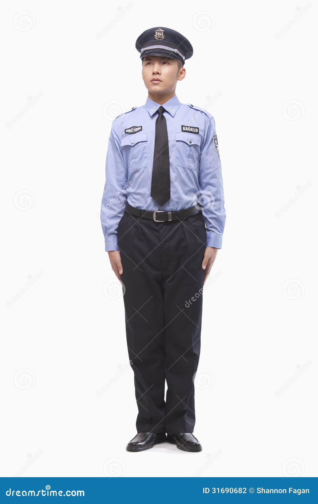 Police Officer Standing, Studio Shot Stock Photography - Image: 31690682