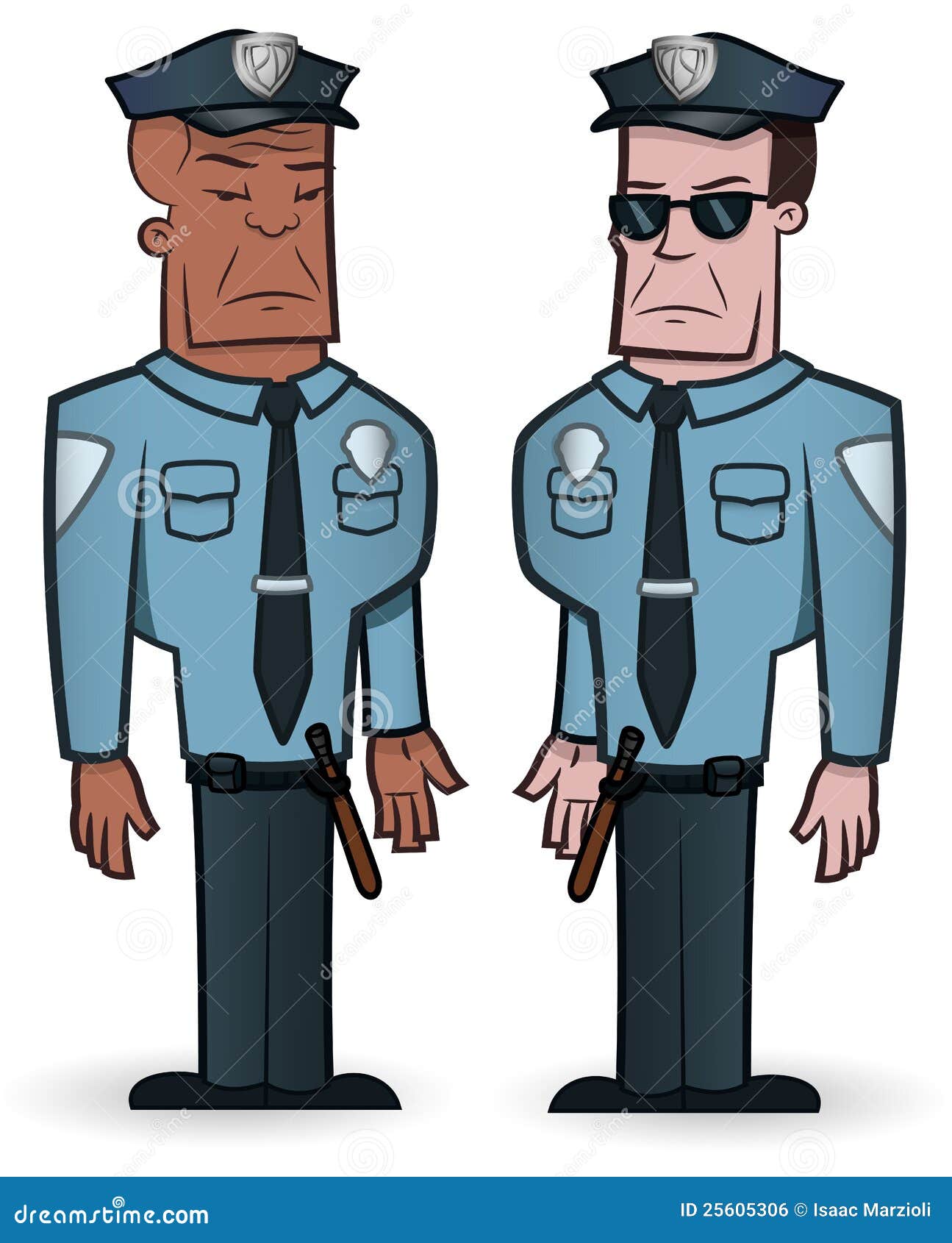 Police Officers stock illustration. Illustration of tough - 25605306