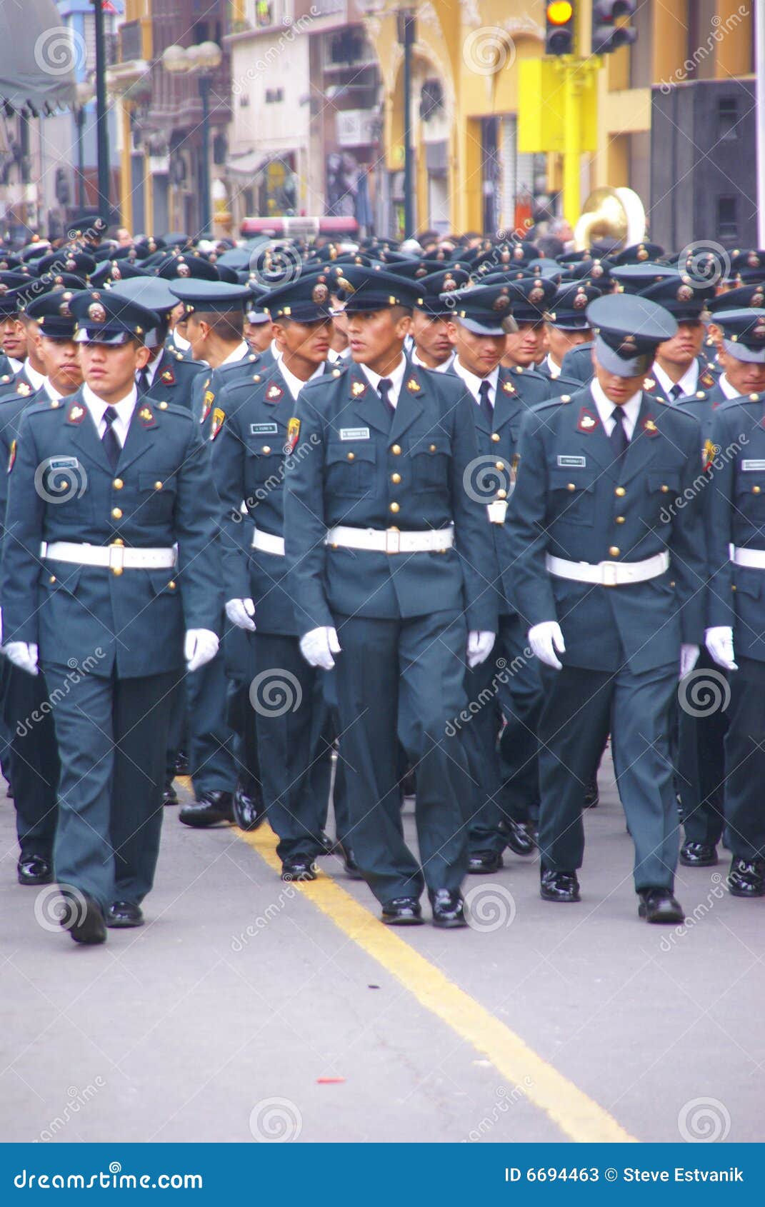 Officers Marching Editorial Image | CartoonDealer.com #26888250