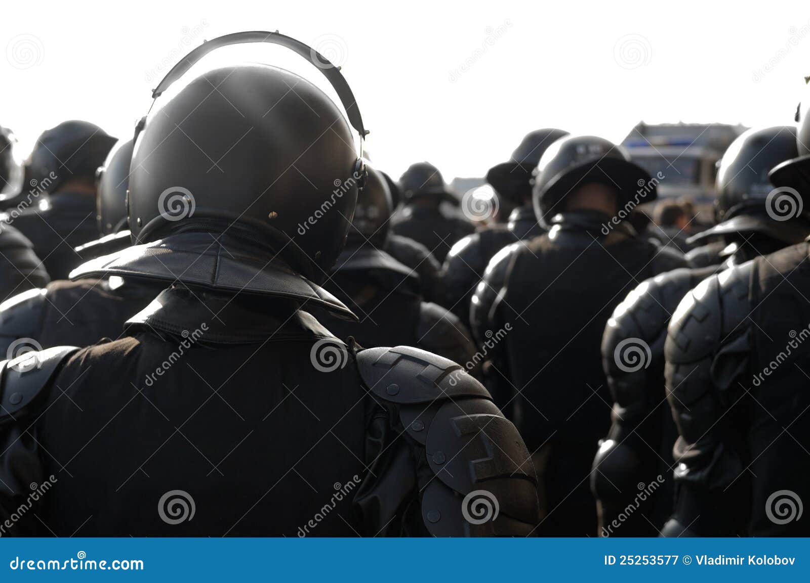 Police Officers in Riot Gear. Stock Image - Image of foreground, focus ...
