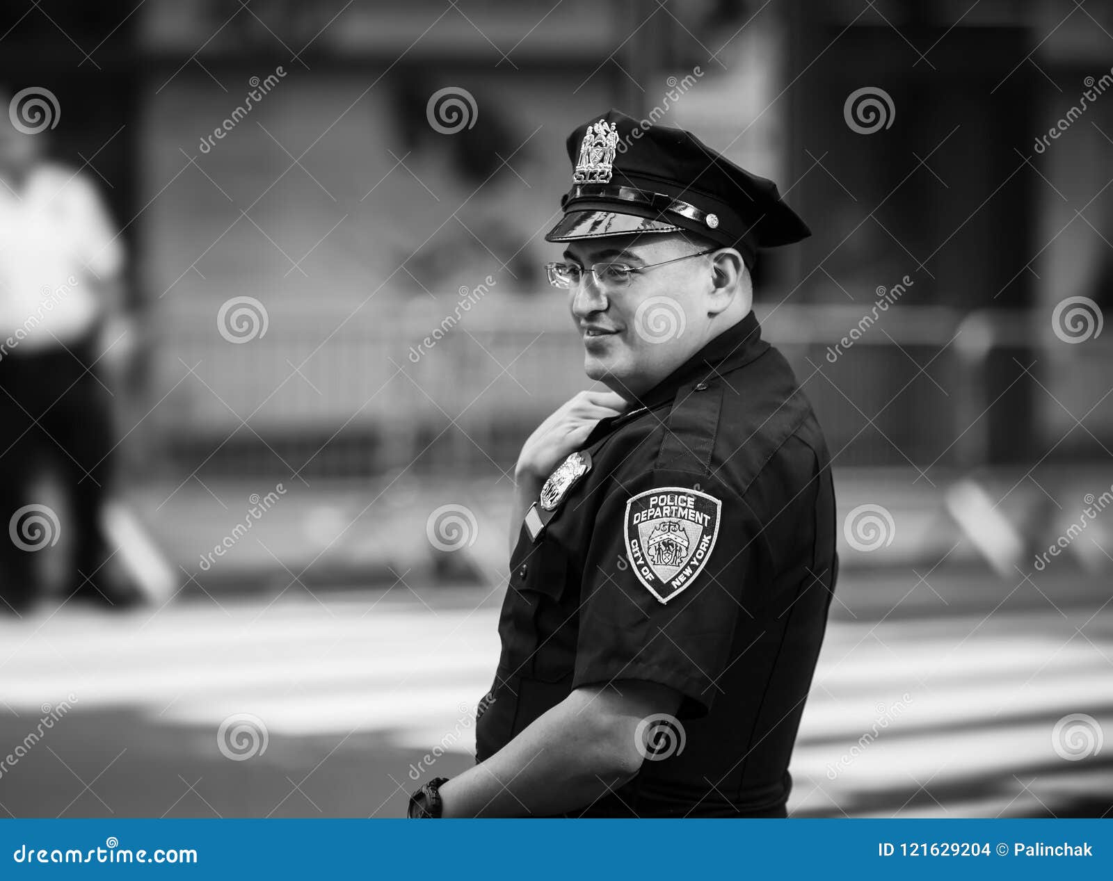 Police Officers On The Streets Of Manhattan Editorial Stock Image