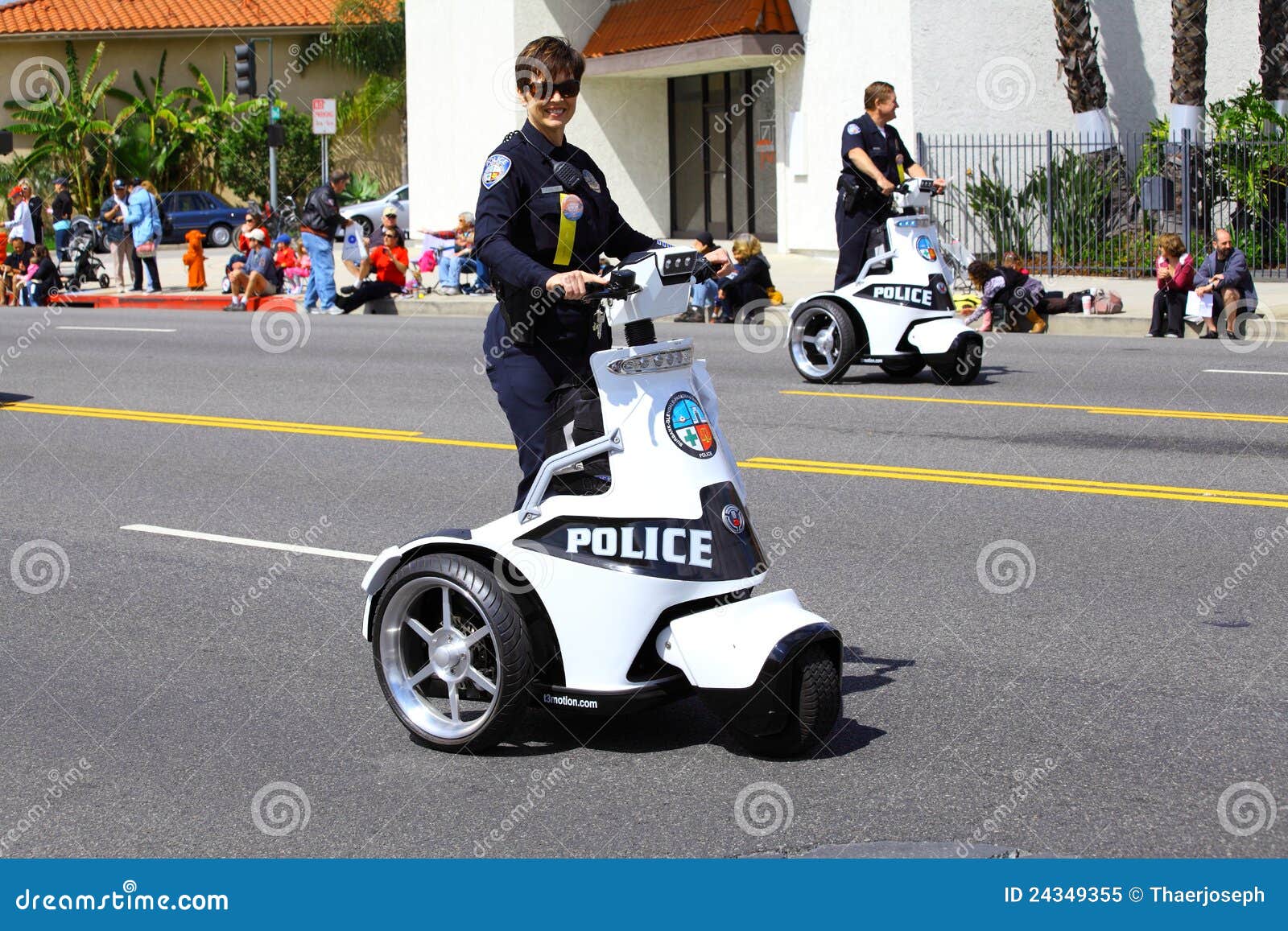 Police Officers on Three-Wheel Segways Editorial Image - Image of ride ...
