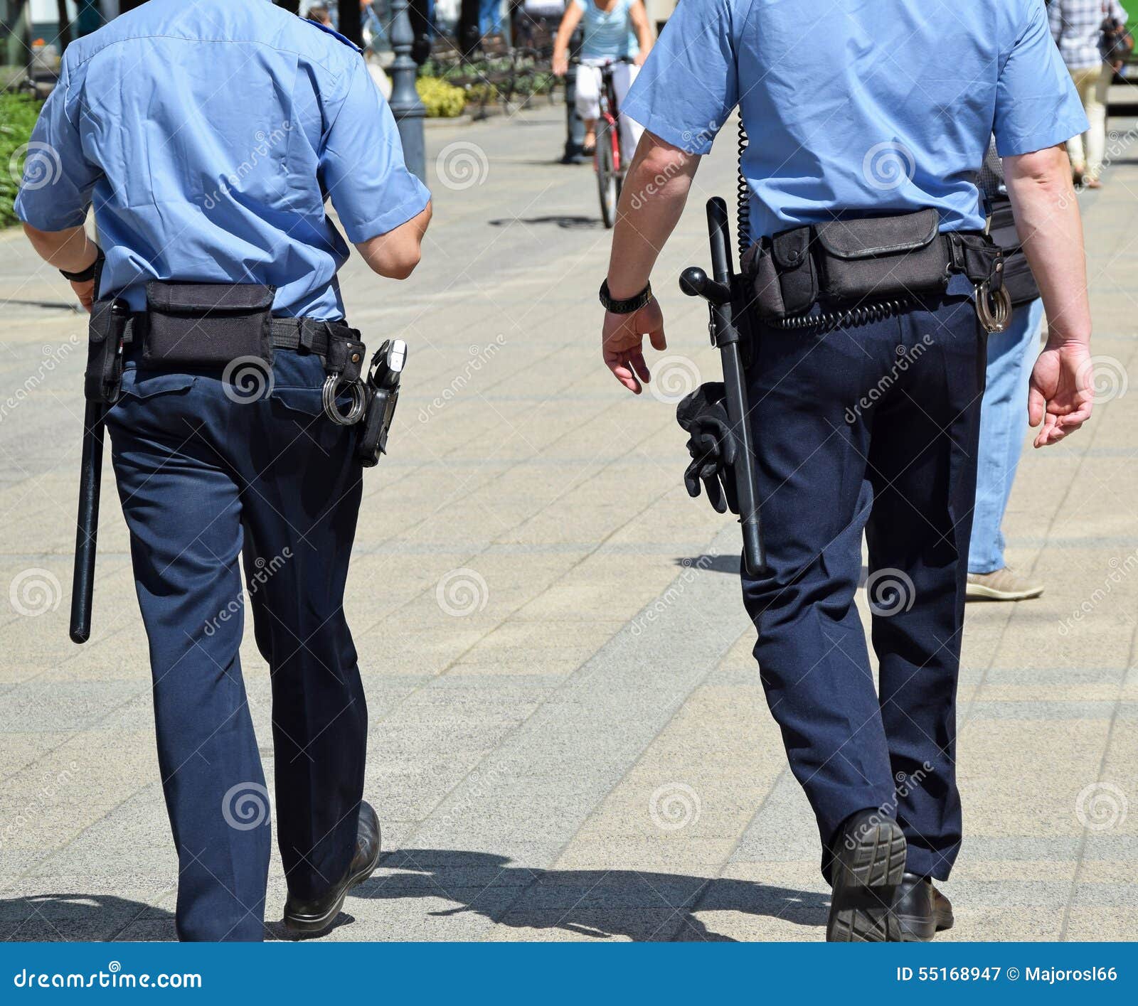 Police officers stock image. Image of focus, walk, selective - 55168947