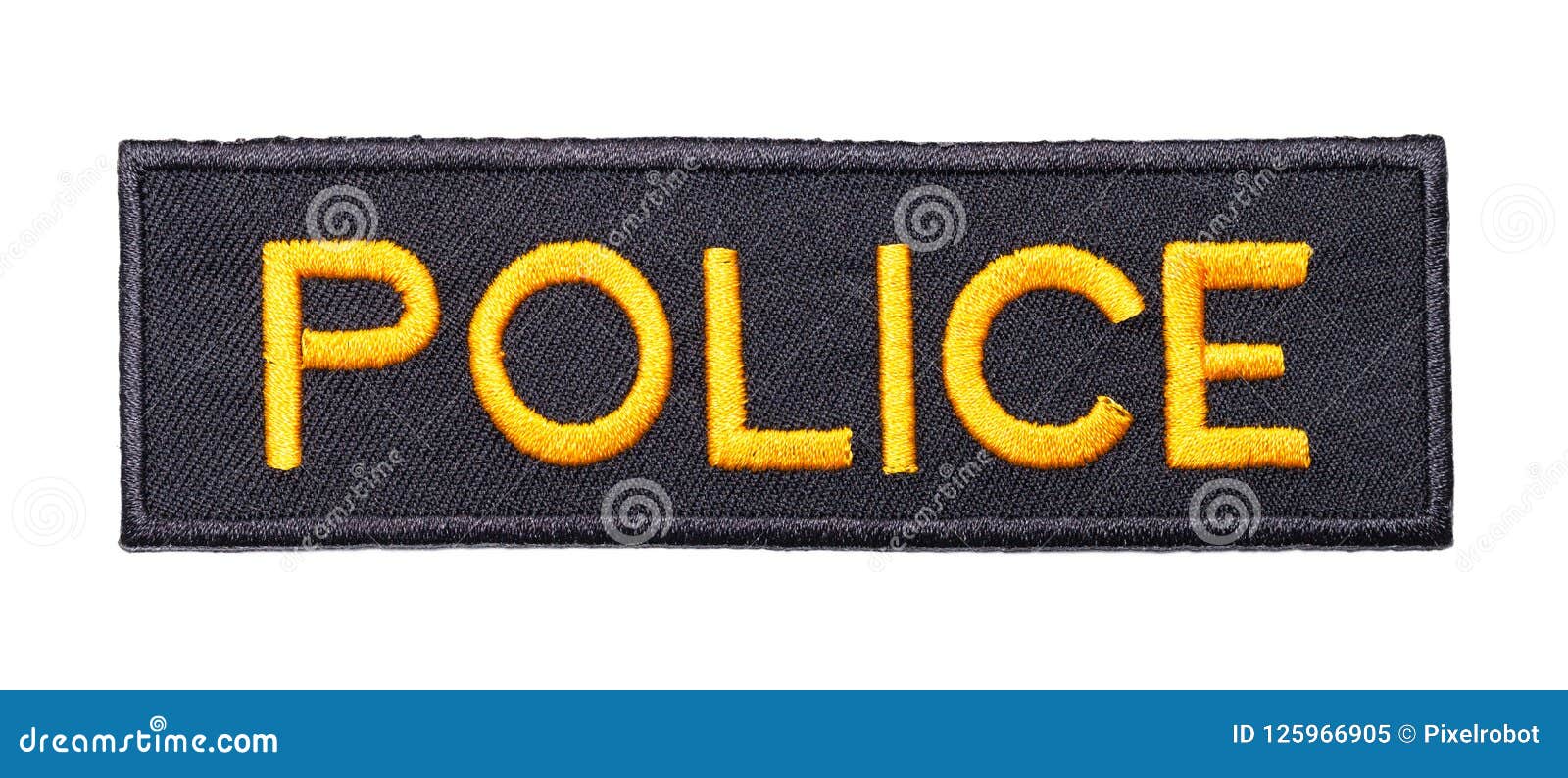 Police Patch stock image. Image of fabric, department - 125966905