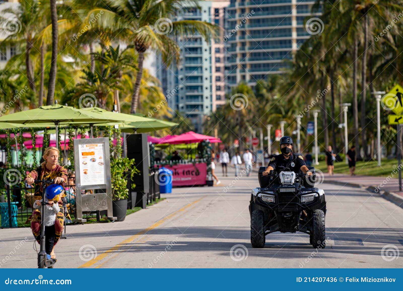 Police on Patrol Miami Beach Spring Break 2021 Editorial Photo - Image ...