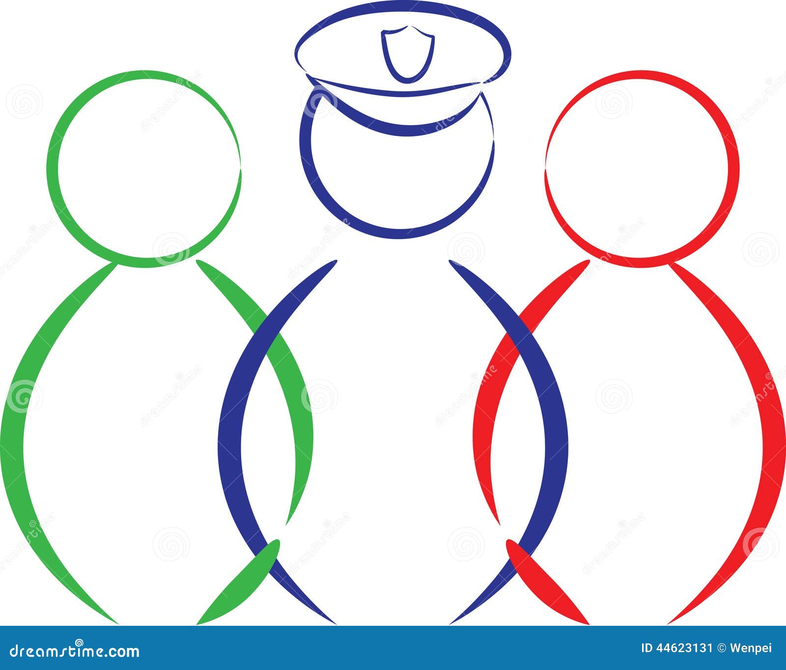 Police and people icon stock illustration. Illustration of logo - 44623131