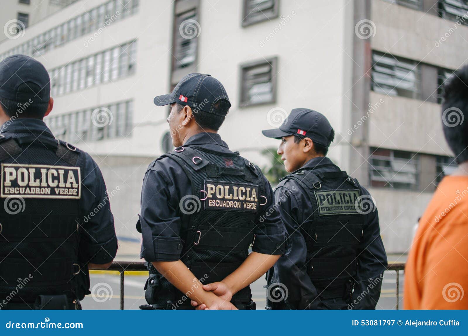 Police People Concept. Set Of Different Detailed Illustration And ...