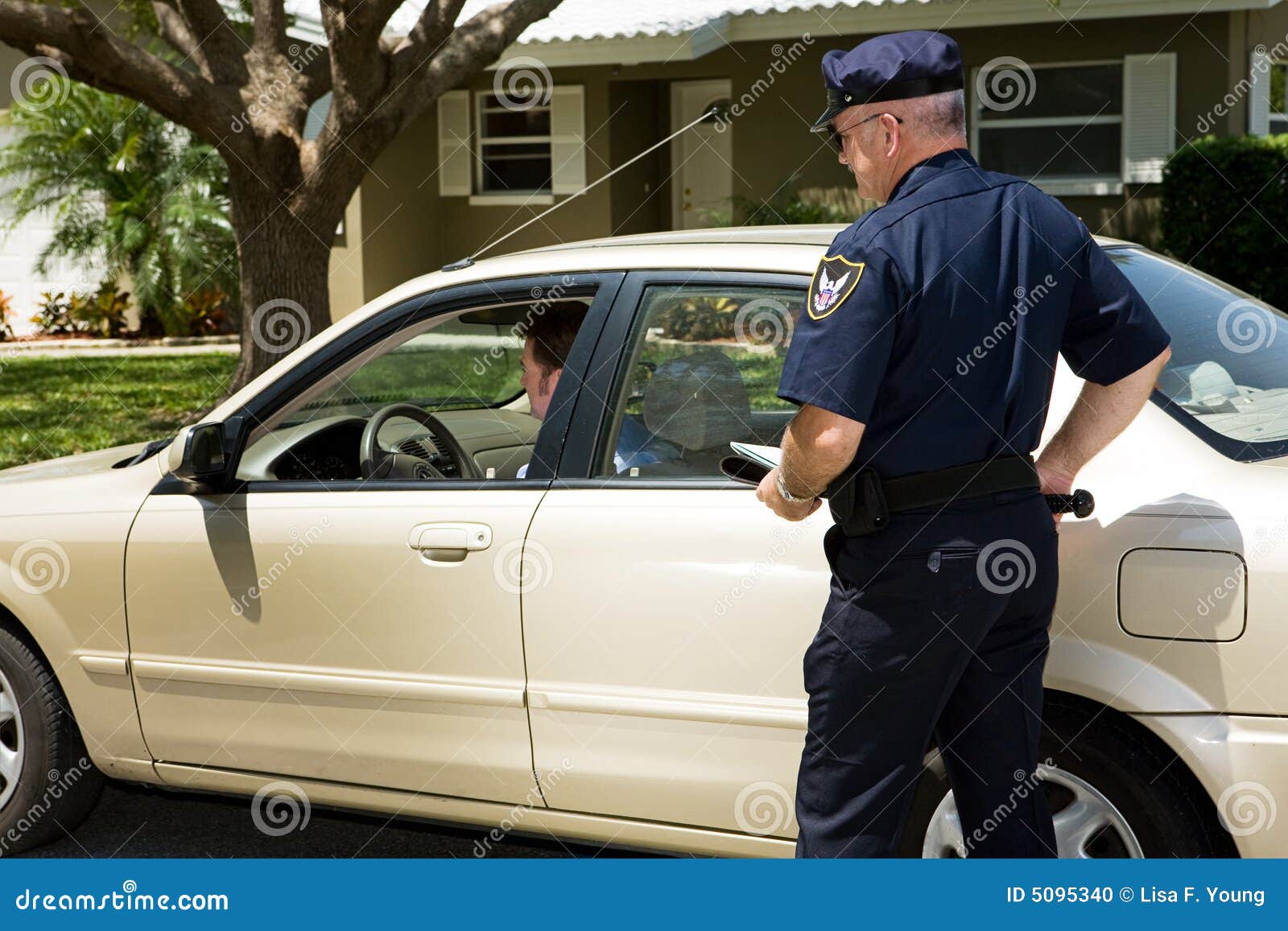 Police - Pulled Over stock photo. Image of guilt, badge - 5095340