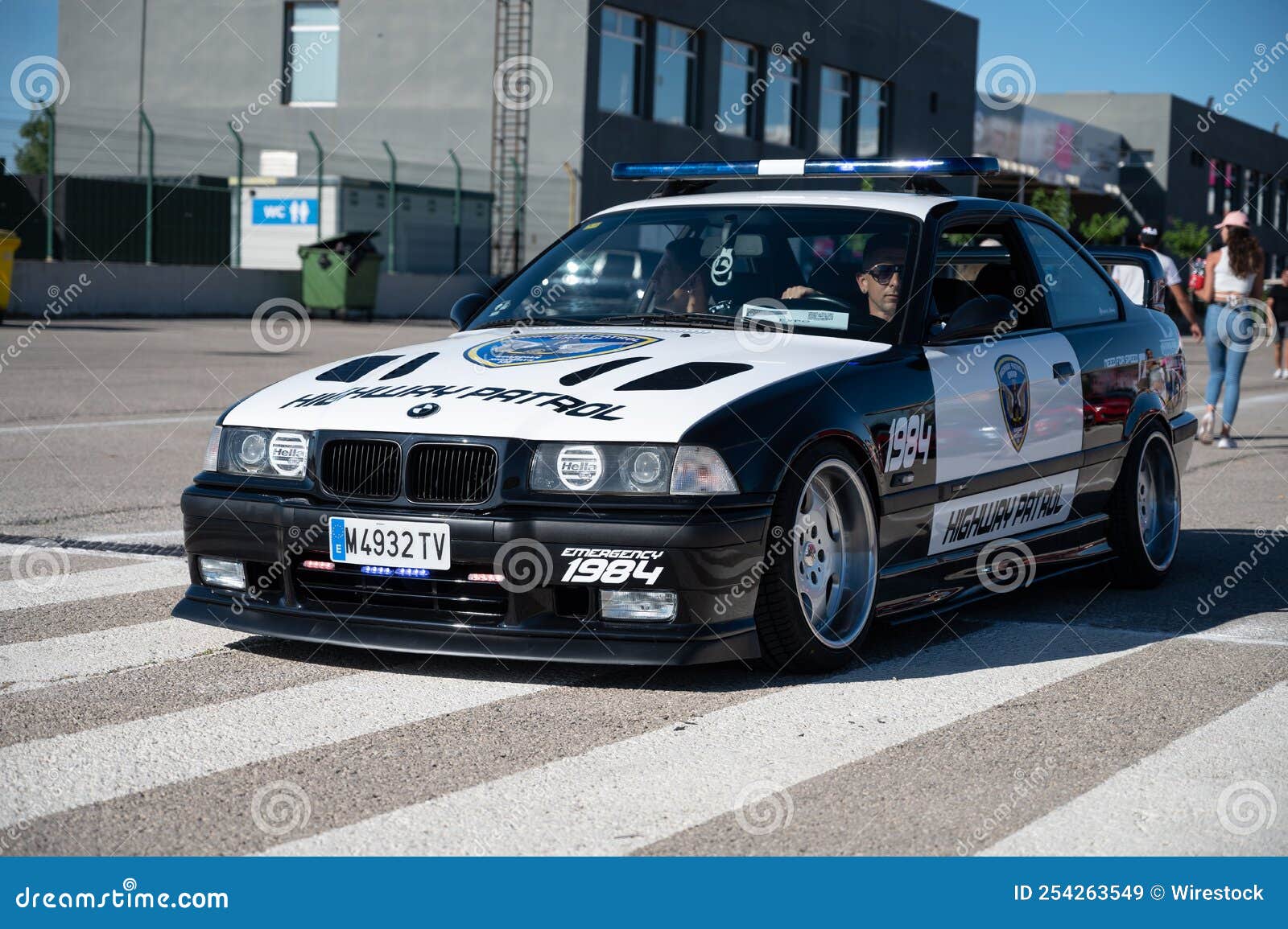 Police Pursuit Car BMW E36 Patrolling on a Road Editorial Stock Image ...