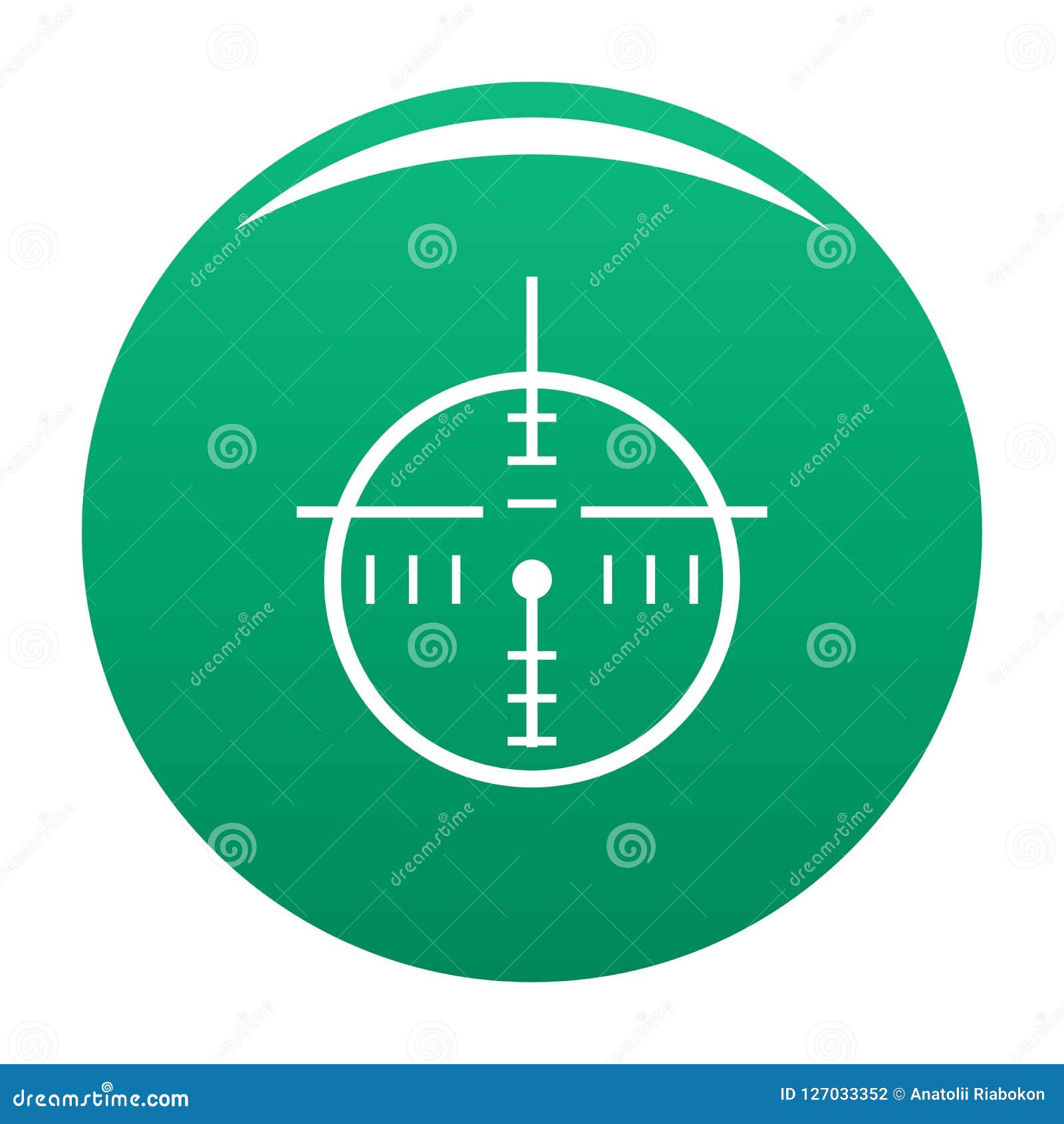 Police Radar Icon Vector Green Stock Vector - Illustration of goal ...